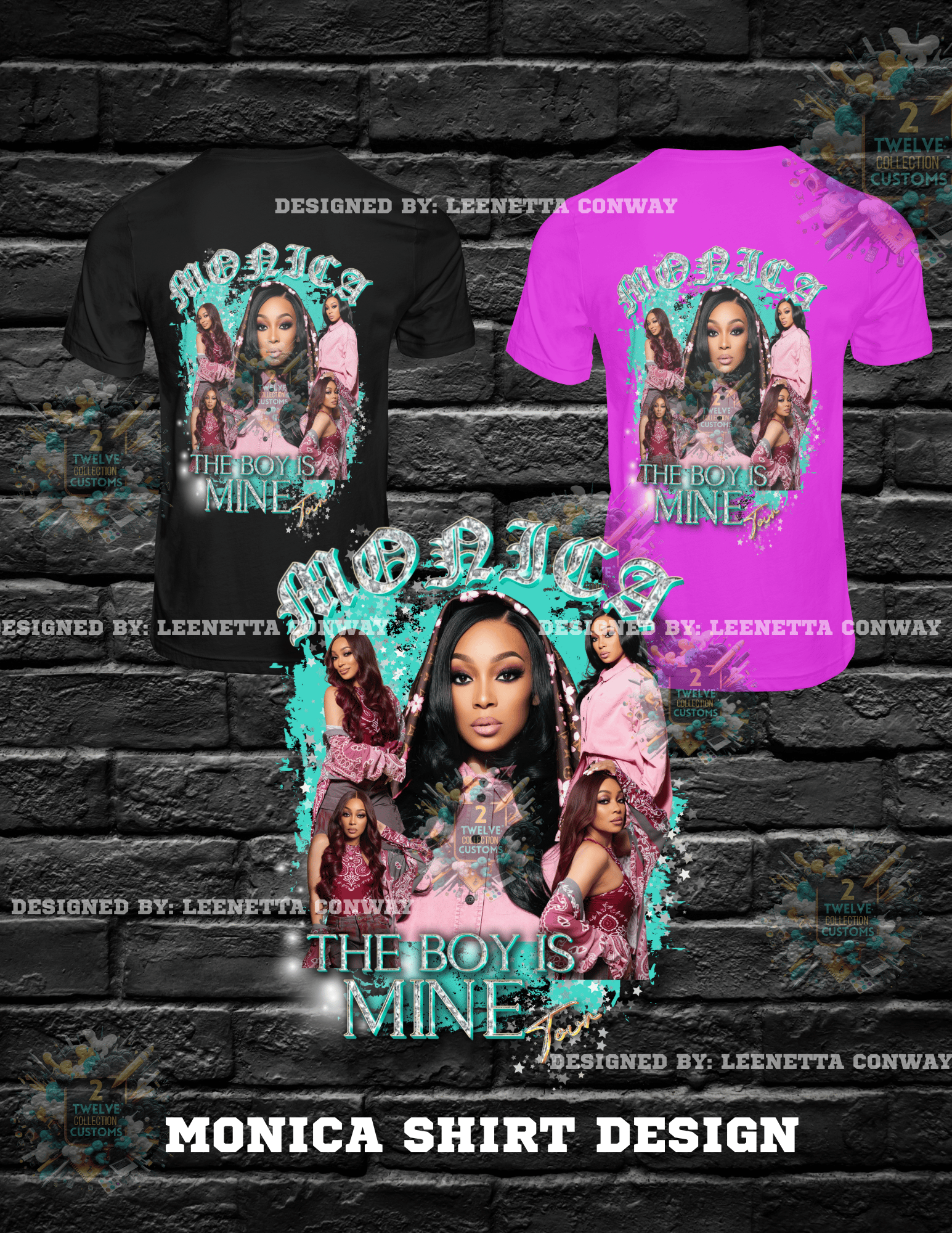 Monica “The Boy Is Mine” Teal Edition – Print Ready PNG - Payhip