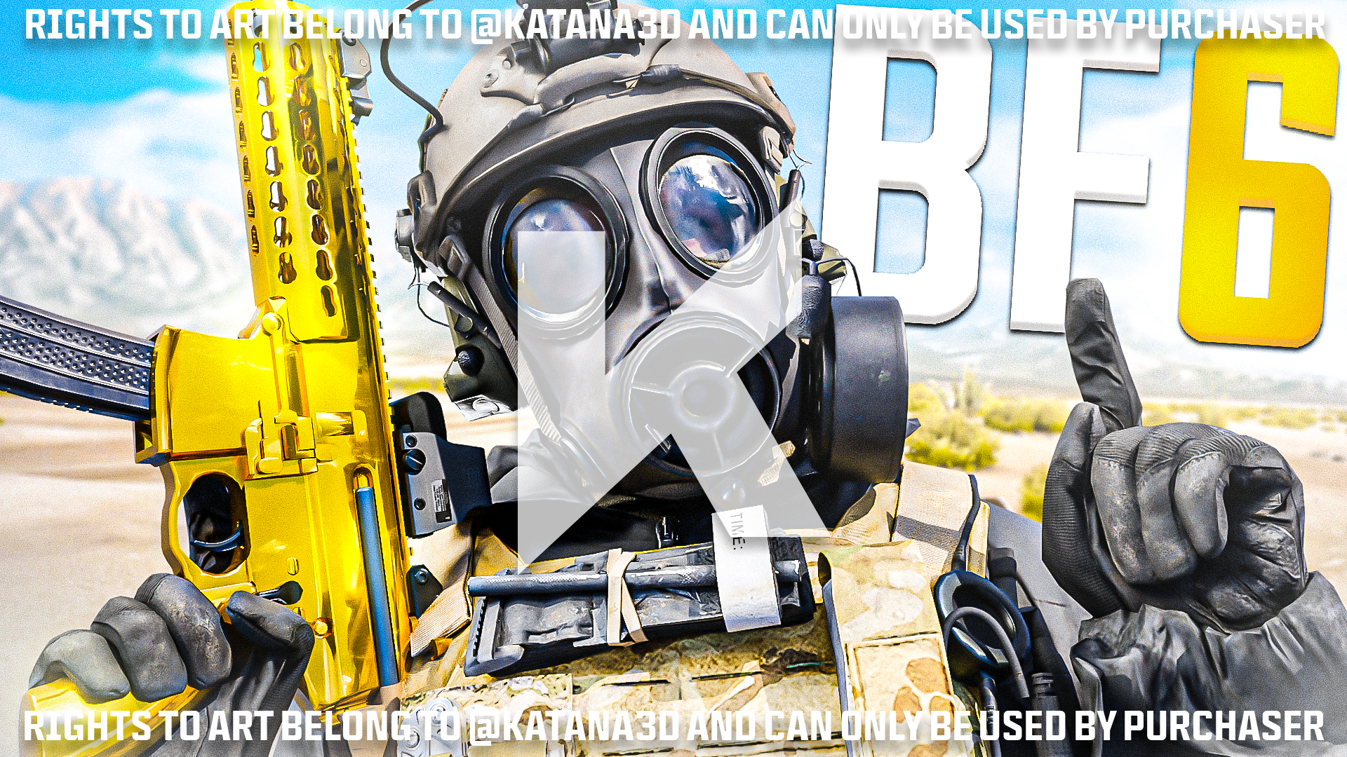 Battlefield Thumbnail - BF6 Gold SGX (2 versions) - Payhip