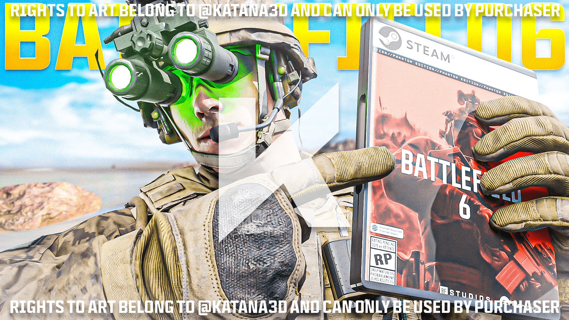 Battlefield Thumbnail - BF6 Steam/PC Case (Text NO Text) - Payhip