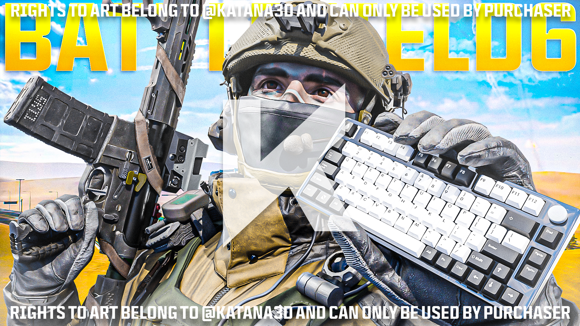 Battlefield Thumbnail - BF6 Keyboard/Mouse (Text NO Text) - Payhip
