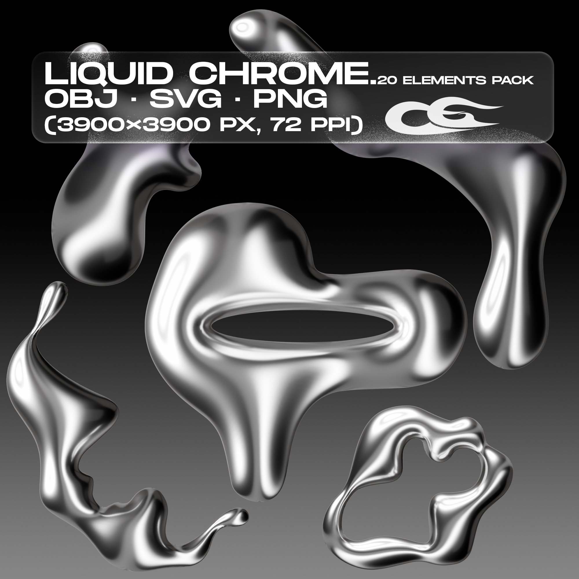 Liquid Chrome — 20 Elements Pack - Payhip