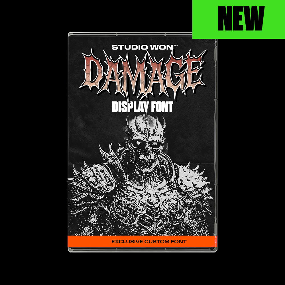 DAMAGE Display Font