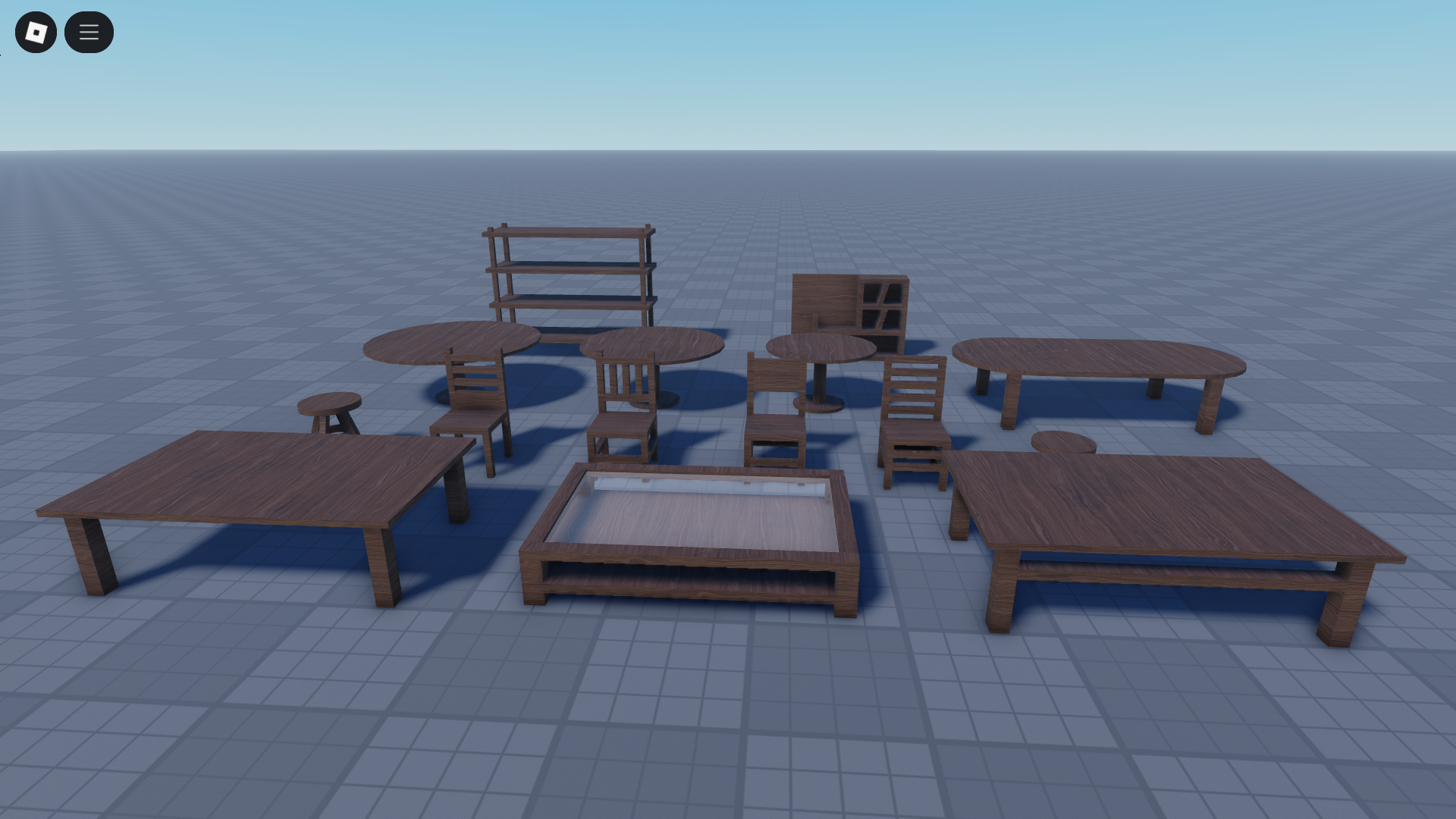 FREE Wooden Furniture Pack – Roblox Interior Decoration Assets