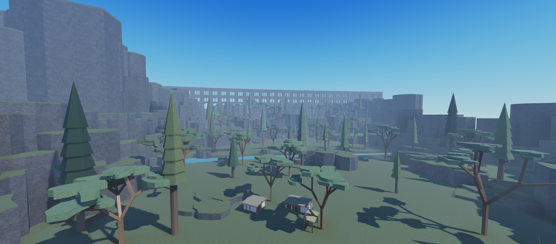 Triple Biome Roblox Low-Poly Open World Map | Forest, Mountain & Valley ...