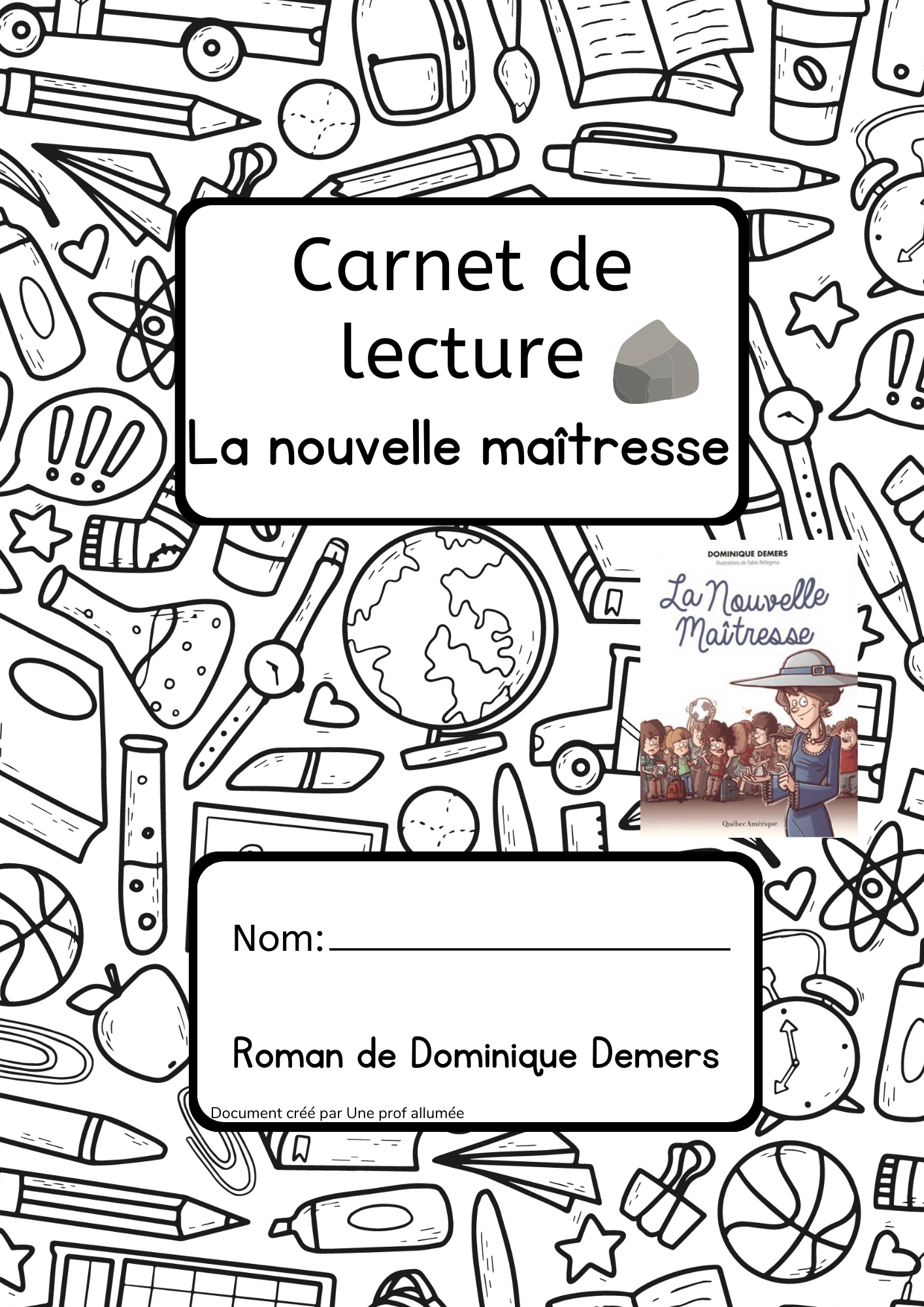 Carnet de lecture La nouvelle maîtresse - Payhip