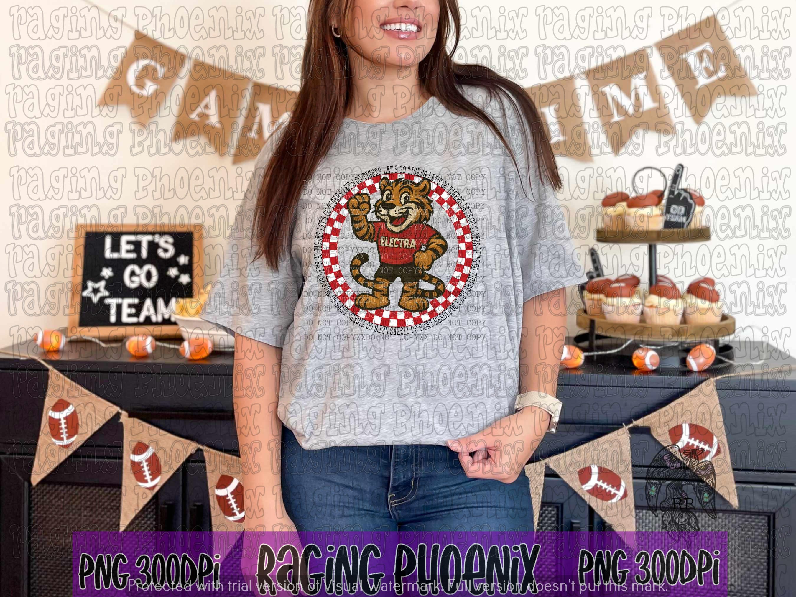 ELECTRA TIGERS CIRCLE MASCOT CT32A - Payhip