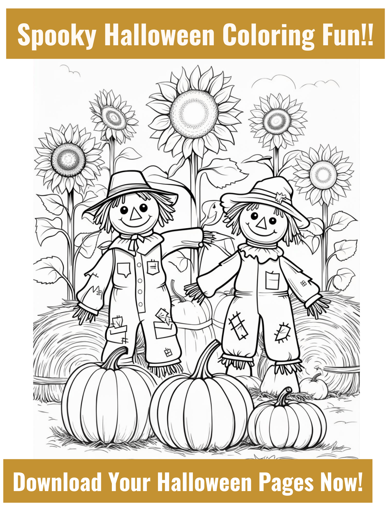 Fun Halloween Coloring pages for Kids - 35 printable sheets - Payhip