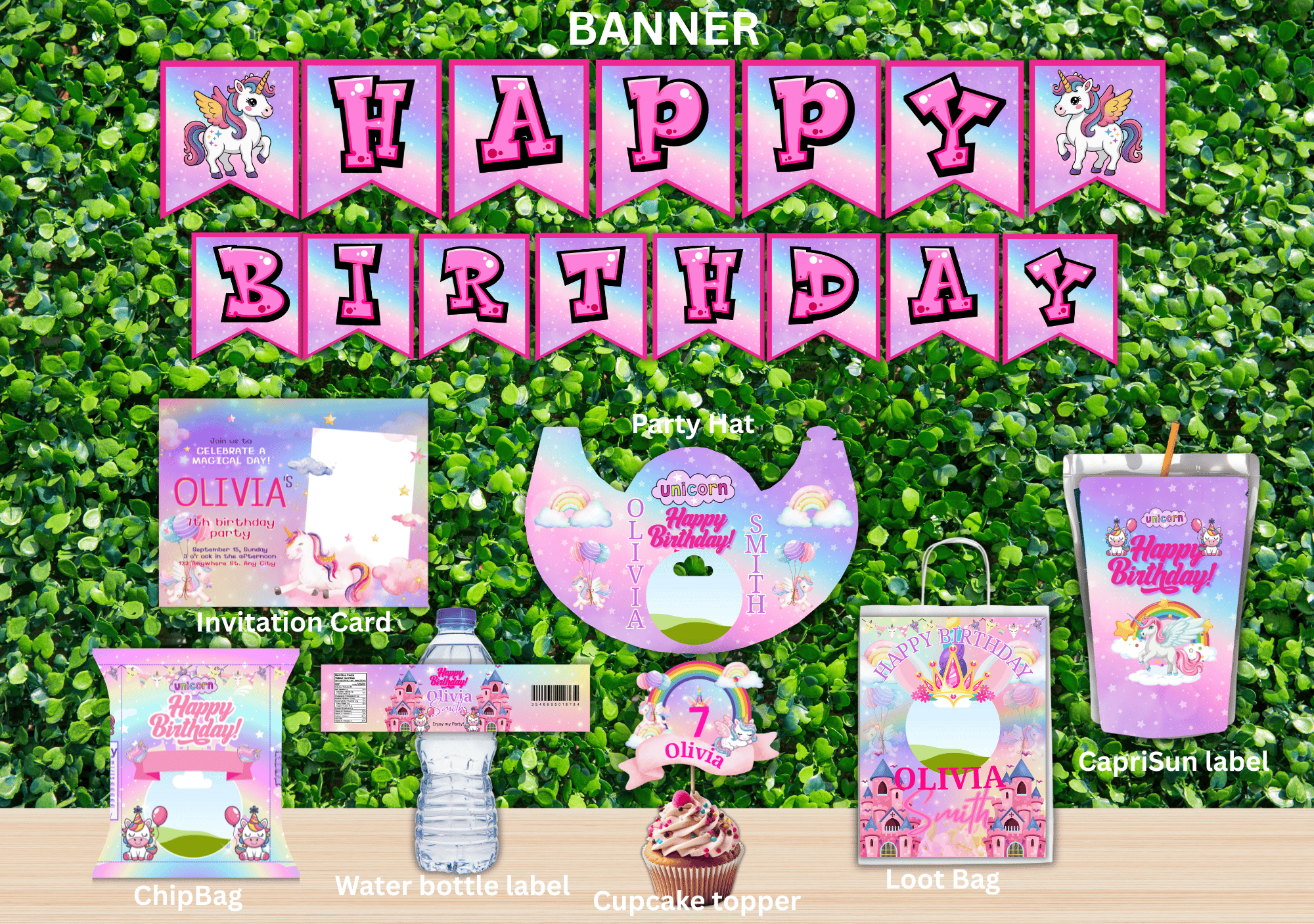 MAGICAL THEMED PARTY FAVOR BUNDLE |UNICORN THEMED - Payhip