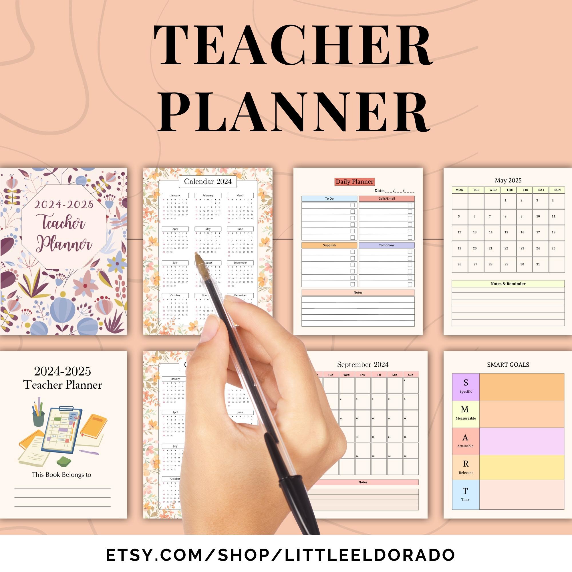 Digital Teacher Planner Teacher Guide All-in-one Lesson Planner for ...