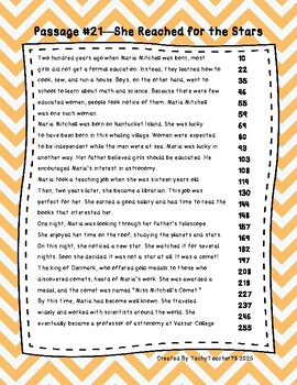 Fourth Grade Fluency and Comprehension Passages BUNDLE - Payhip