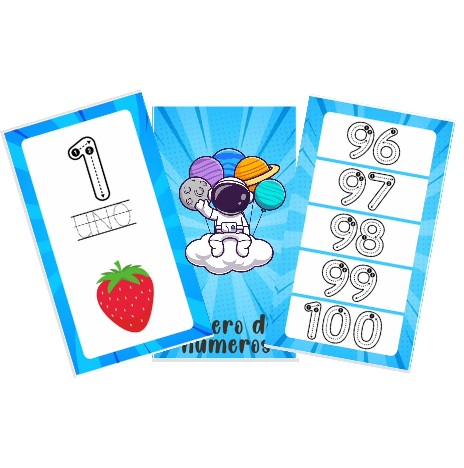 NUMEROS DEL 1 AL 100 - CELESTE - Payhip
