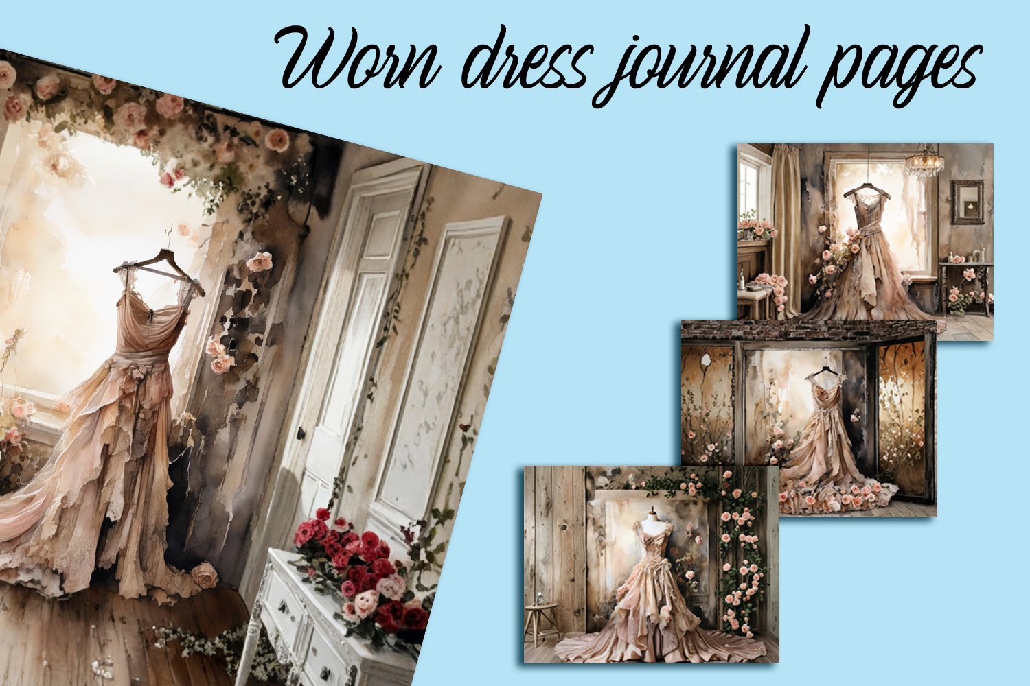 Worn dress journal pages - Payhip