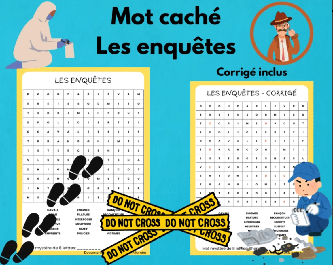 Mot caché Les enquêtes - Payhip