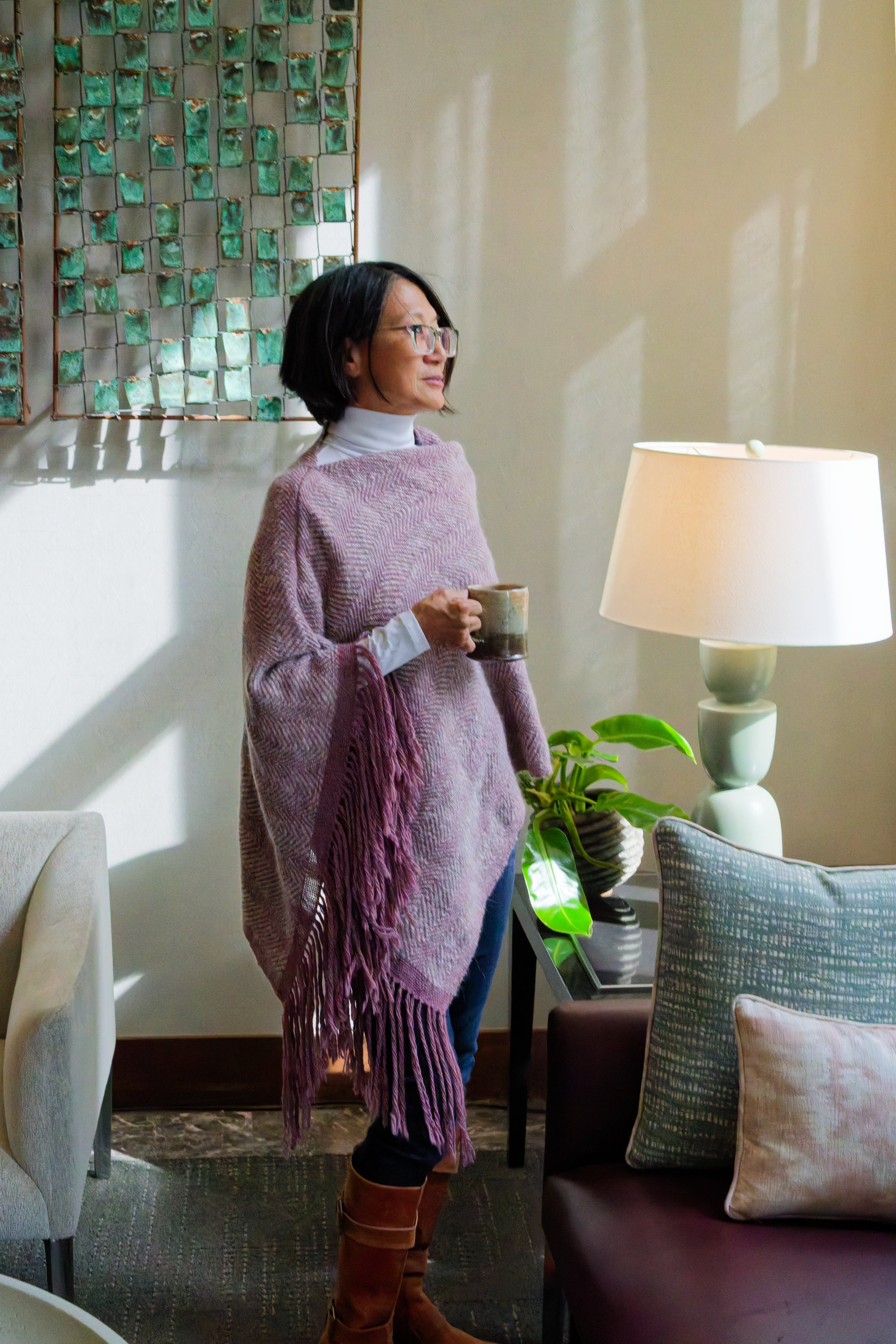 I Need Coffee Woven Poncho Wrap - Payhip