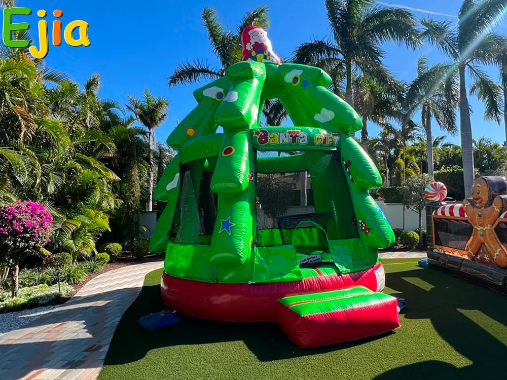 Christmas Tree Bounce House Commercial Jumpers Inflatable House Bouncy ...