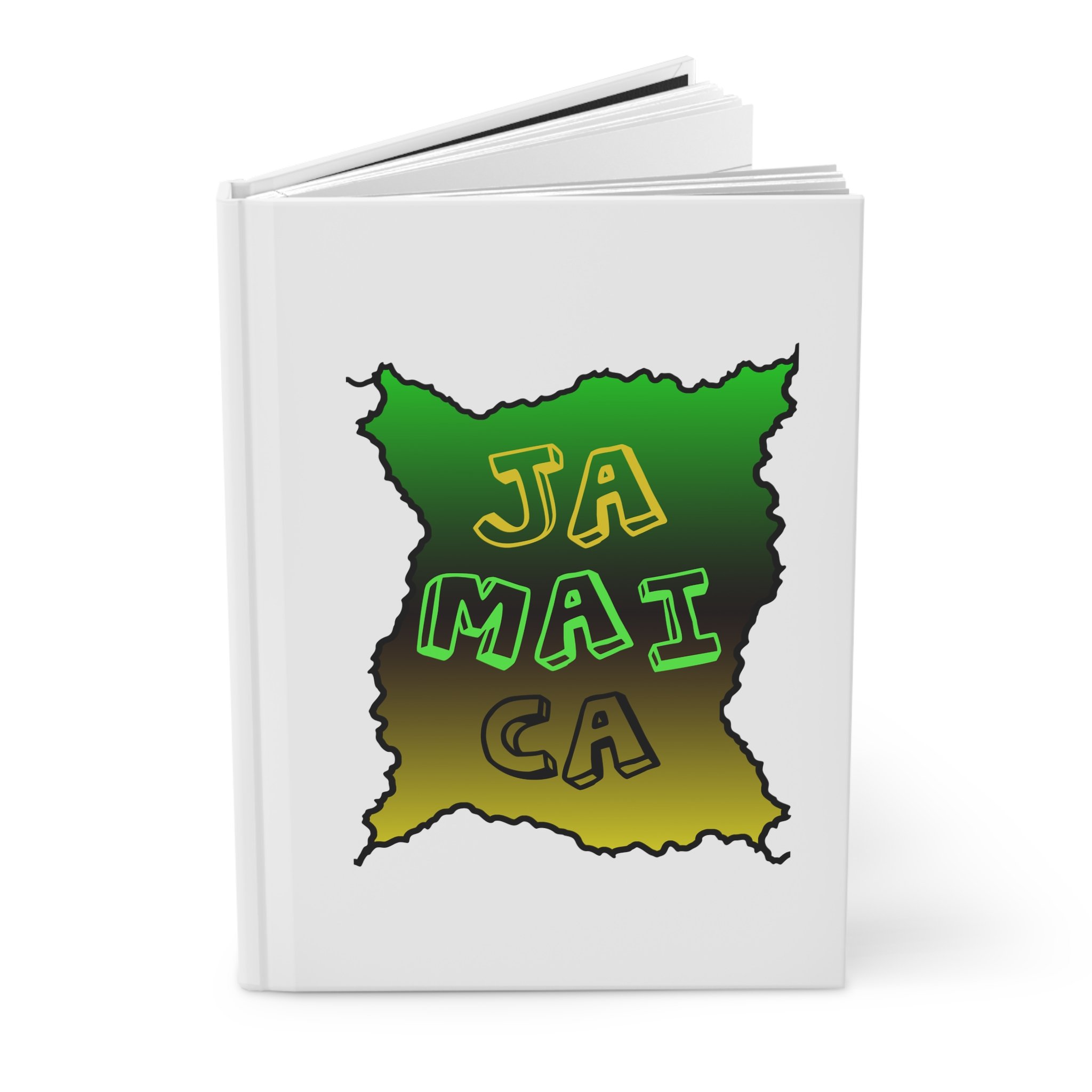 "Jamaica" Hardcover Journal White - Jagged Edge Design - Payhip