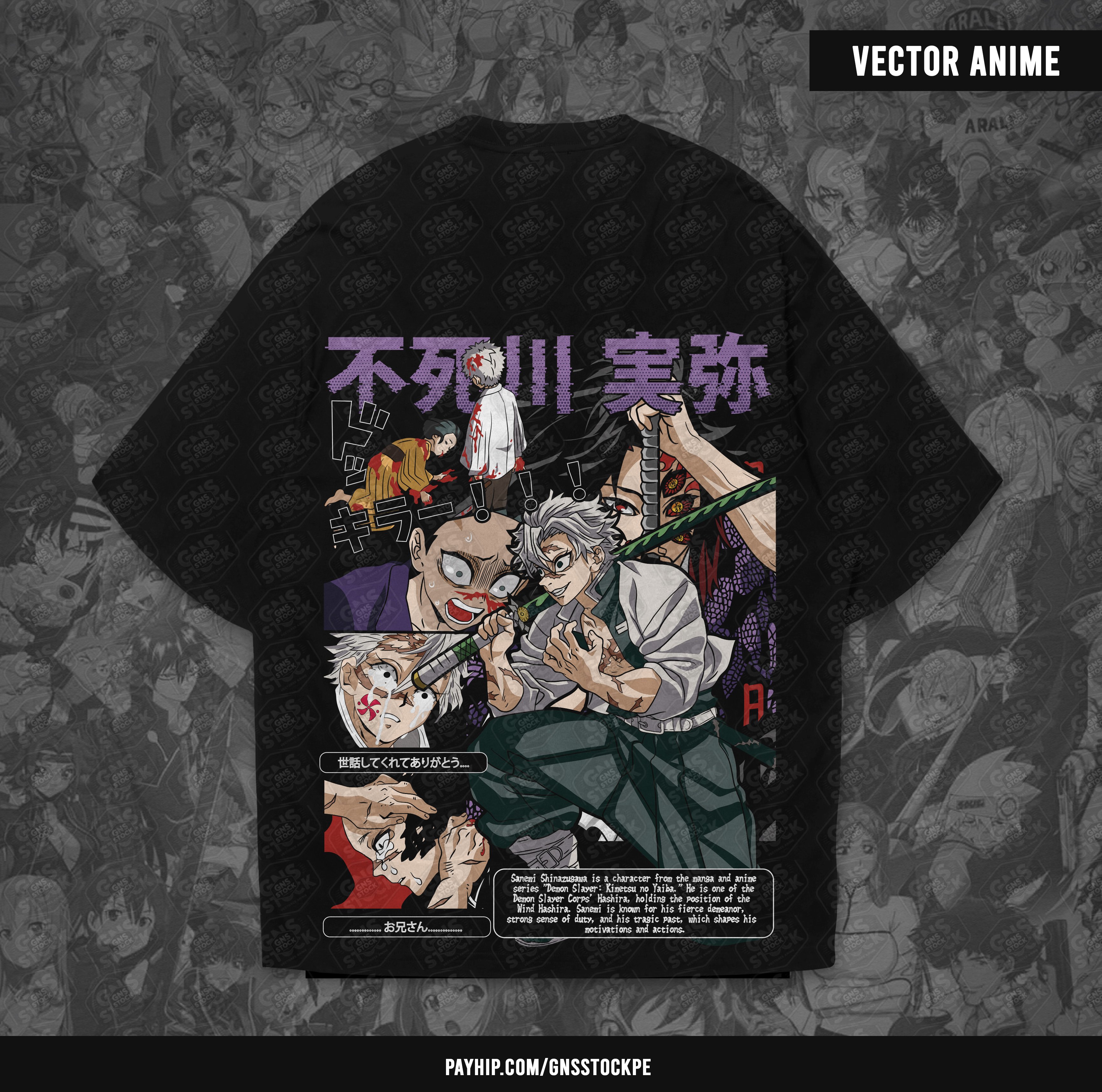 Anime Vector – Sanemi Shinazugawa | Demon Slayer: Kimetsu no Yaiba ...