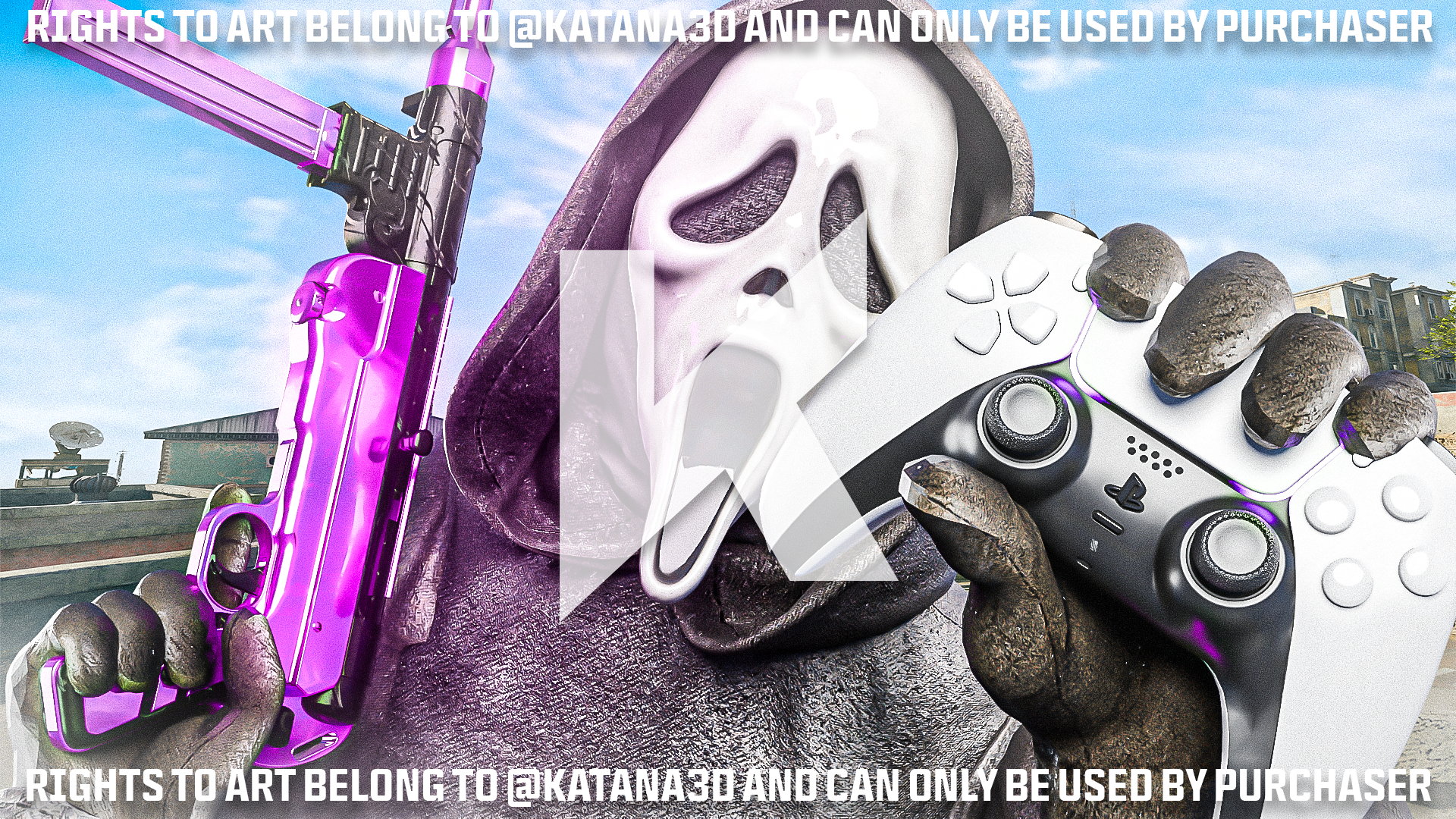COD/Warzone Thumbnail - Ghostface Dresden/MP40 PS5 Controller - Payhip