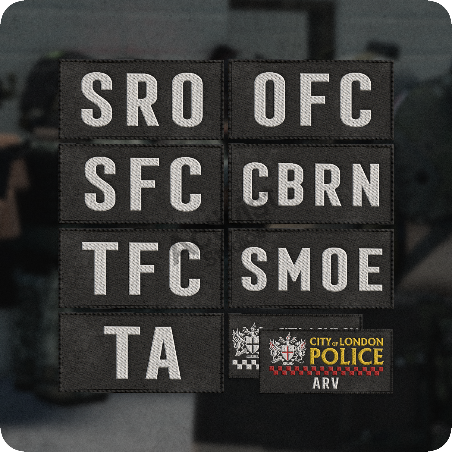 CTSFO/METRO POLICE CALLSIGN PATCH PACK - Payhip