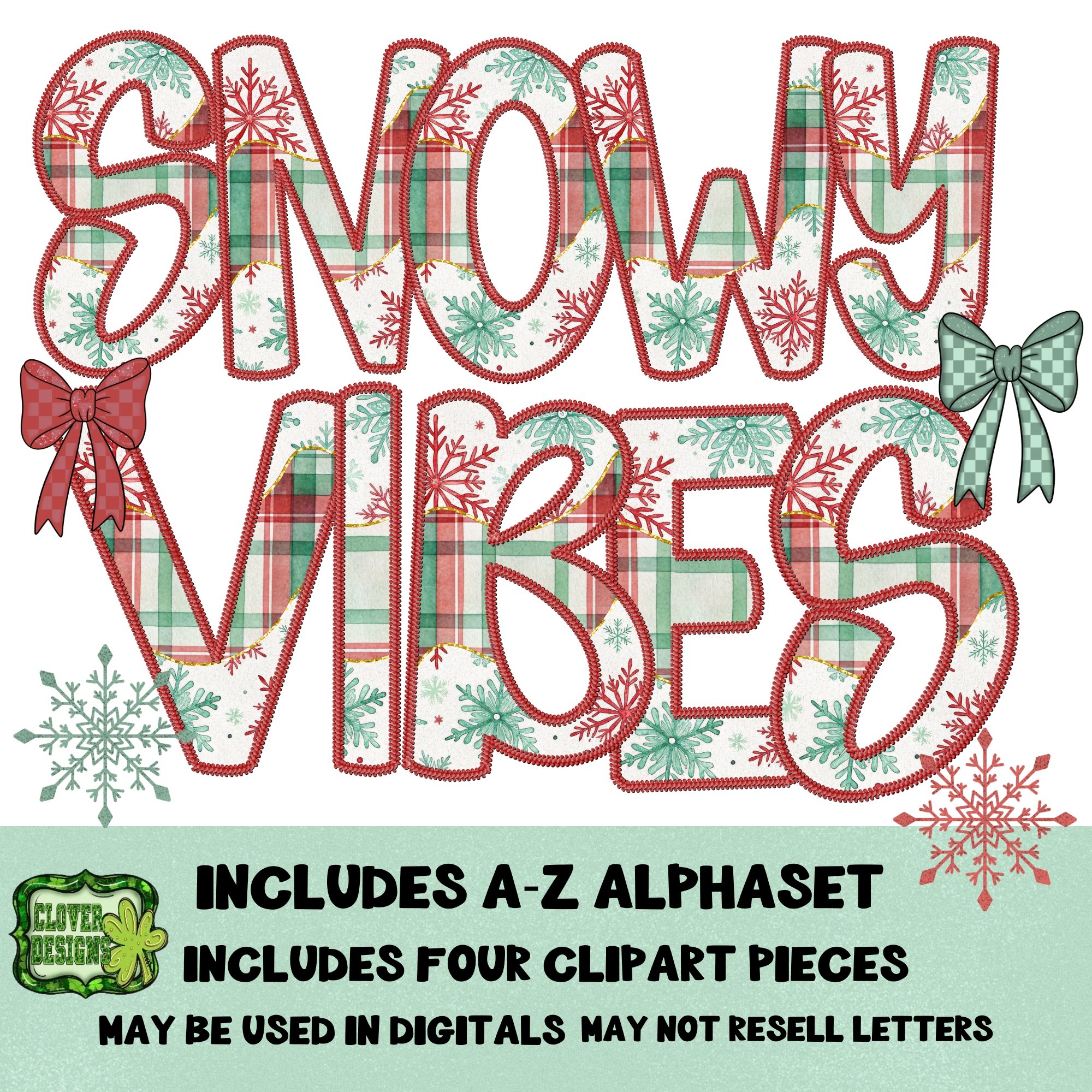 Snowy Vibes Alphaset - Payhip