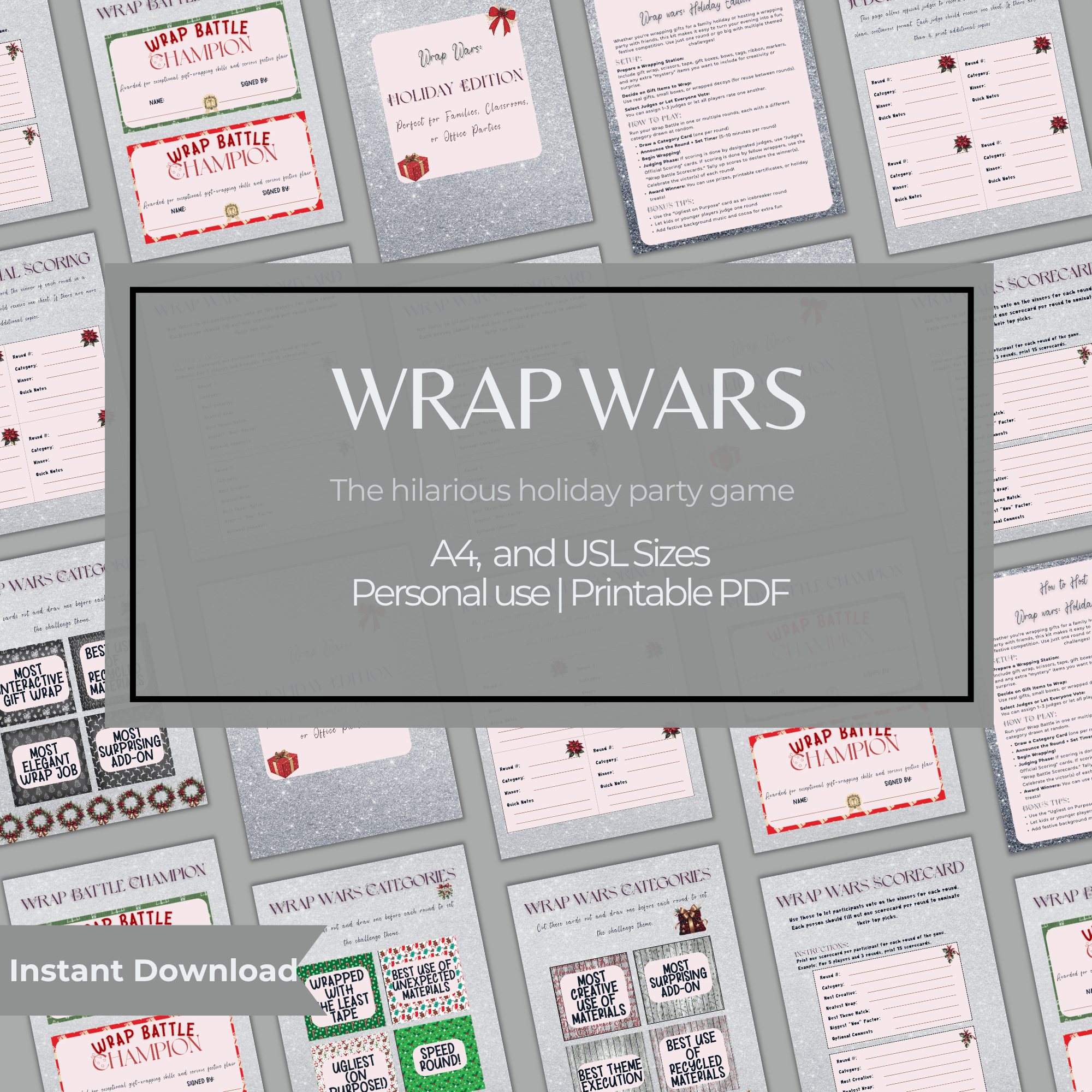 🎁 Holiday Wrap Wars – The Ultimate Gift-Wrapping Game Night for Adults ...