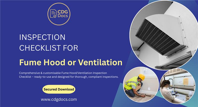 Fume Hood or Ventilation Inspection Checklist