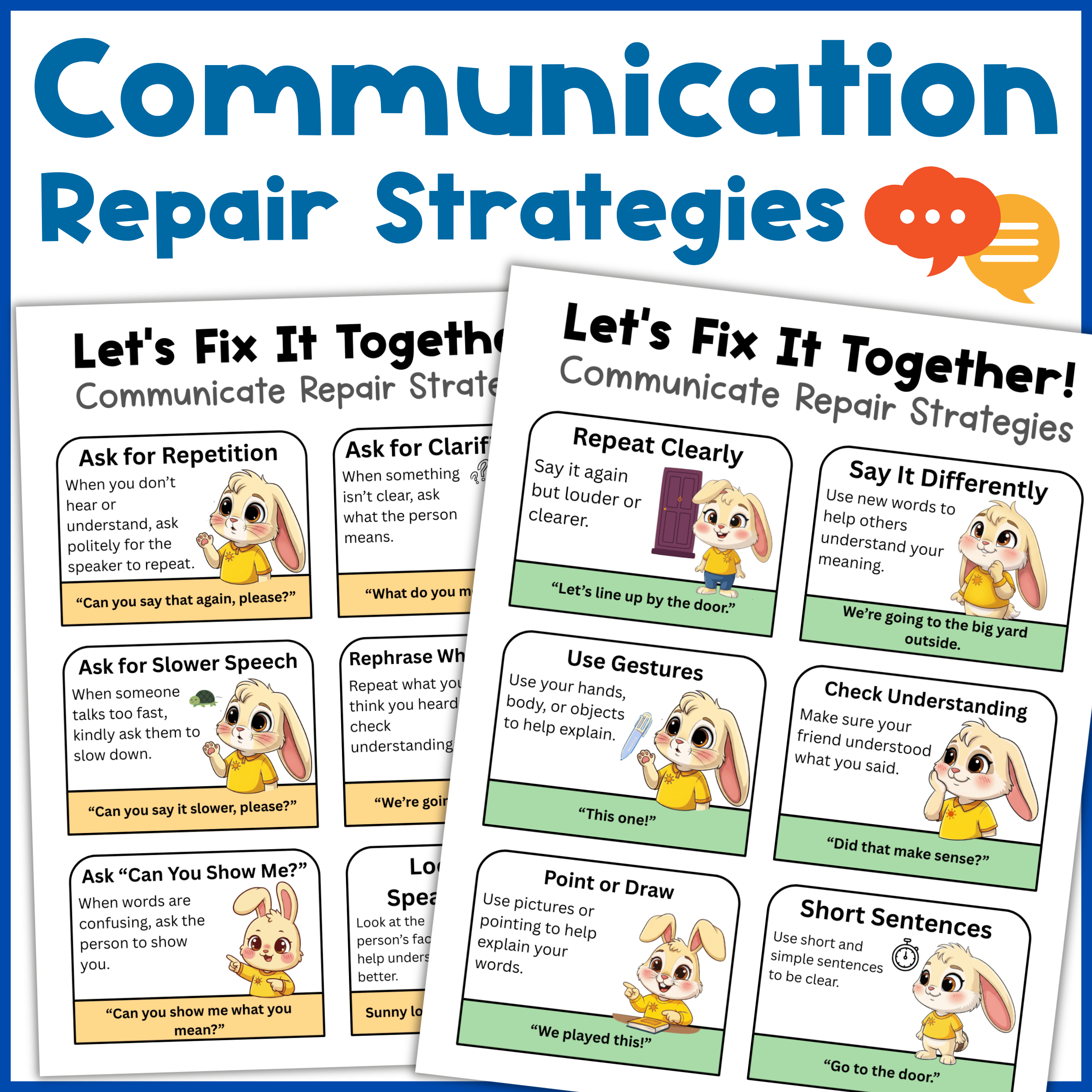 Communication Repair and Breakdown Strategies Self Advocacy Skills ...