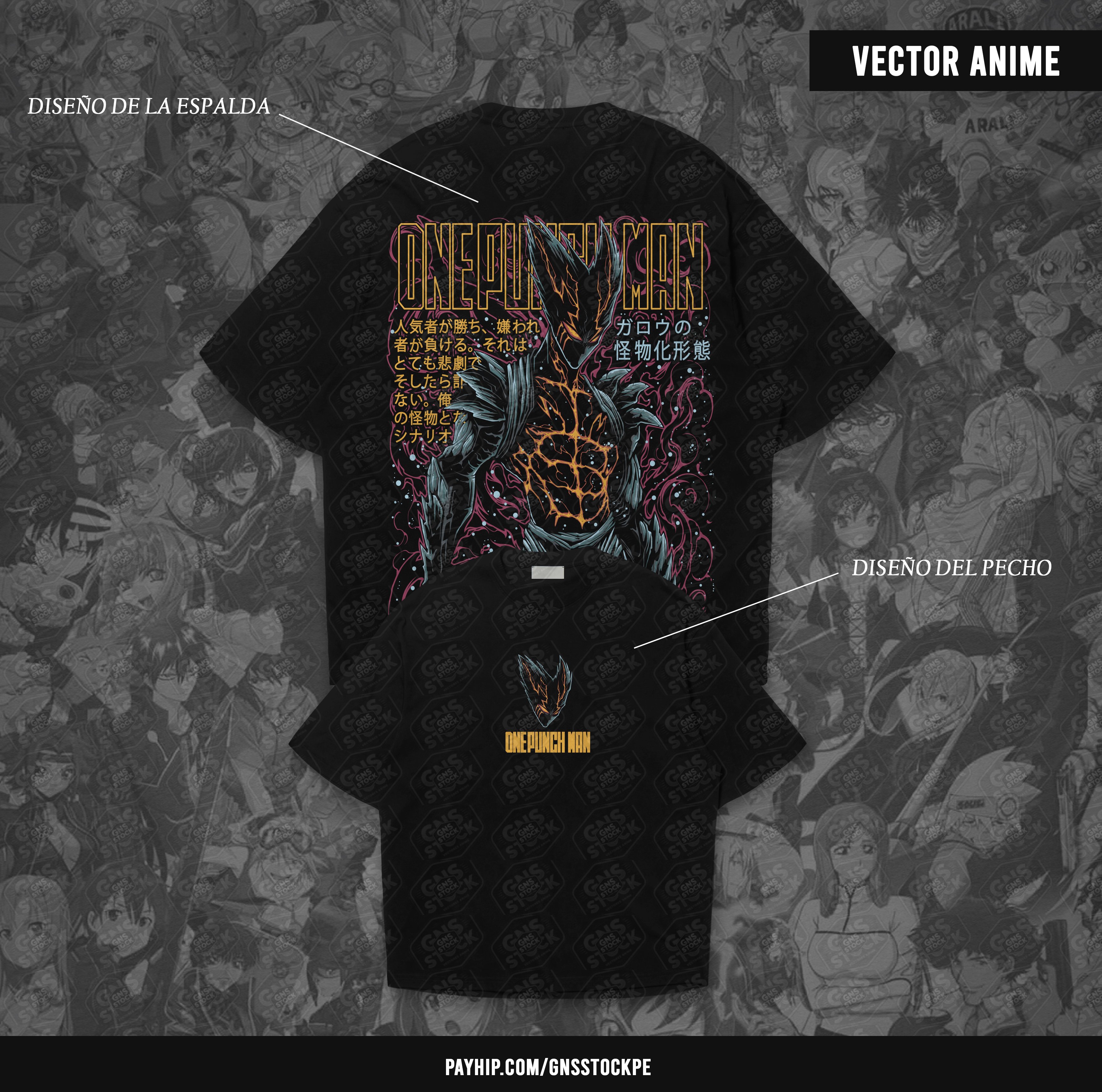 Anime Vector – Garou | One Punch Man | Design for DTF, Sublimation, T ...