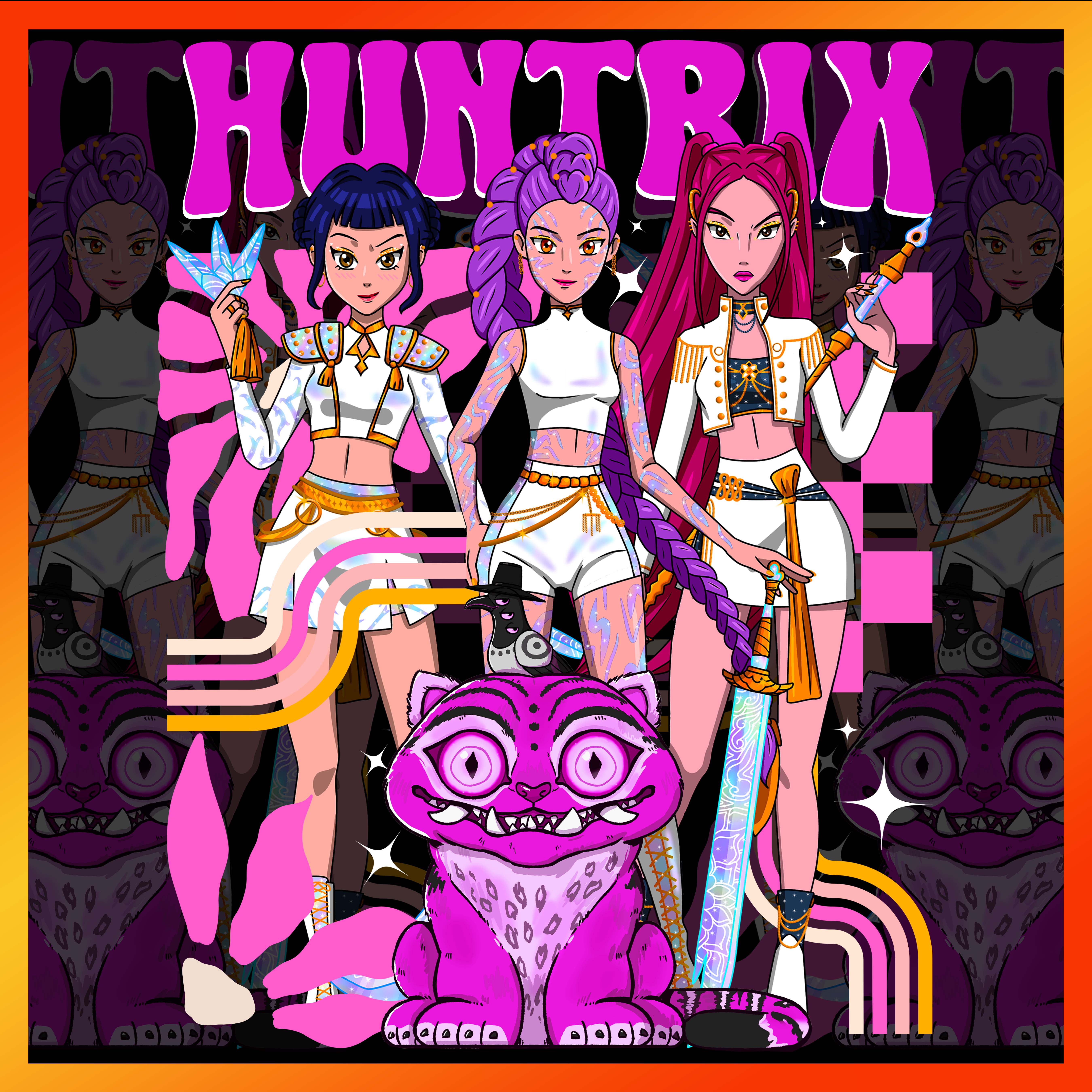 Groovy Huntrix Pink Derpy PNG Design - Payhip