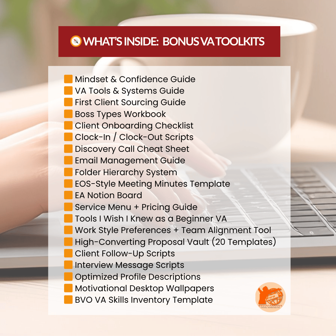 BONUS VA TOOLKITS: Your Done-for-You Client-Ready System - Payhip