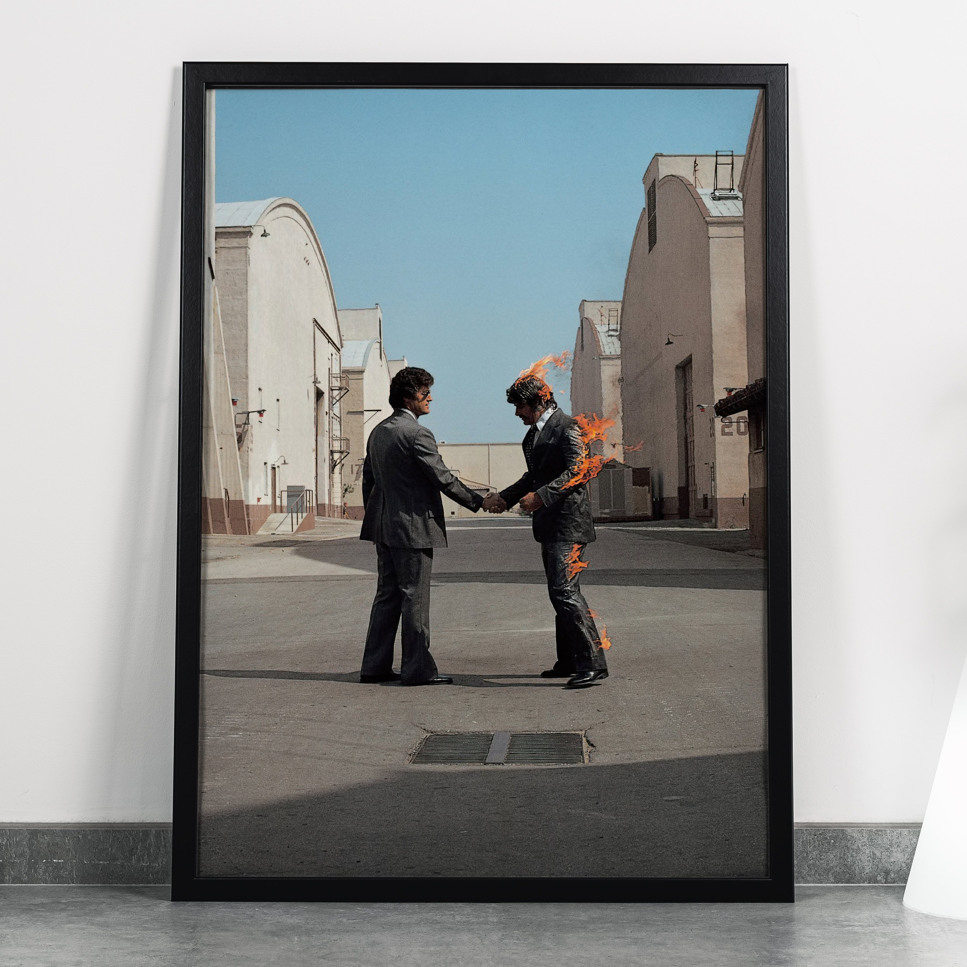 Pink Floyd Poster, Wish You Were Here Wall Art, Classic Rock Music ...