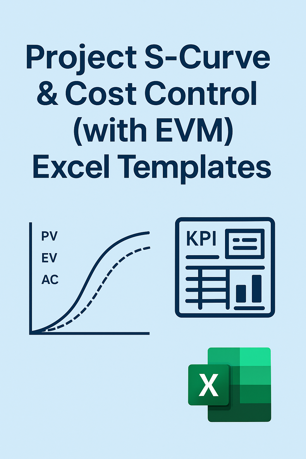 Project S-Curve & Cost Control (with EVM) – Excel Templates