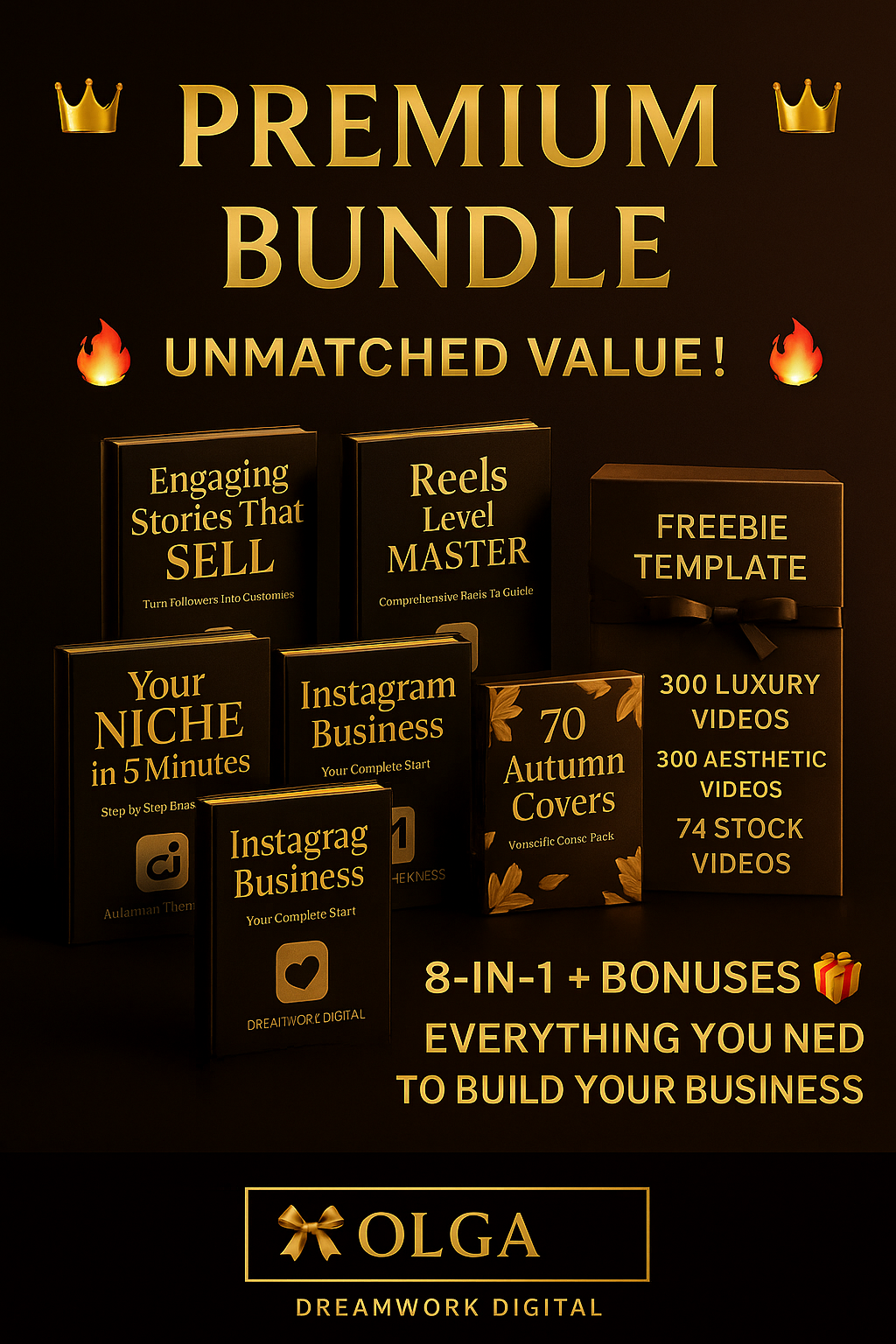 👑 PREMIUM BUNDLE 👑 – 8 in 1 BONUSES 🎁 TOTAL GAME CHANGER!🔥 - Payhip