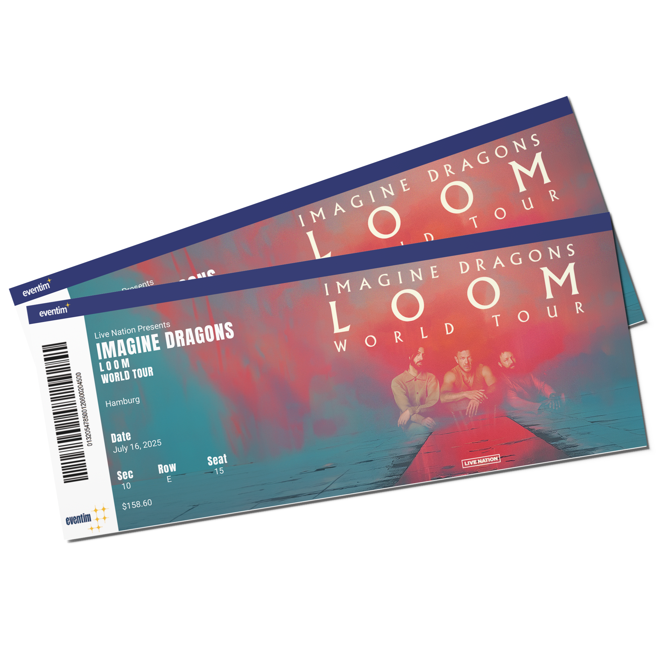 Imagine Dragons Ticket Template