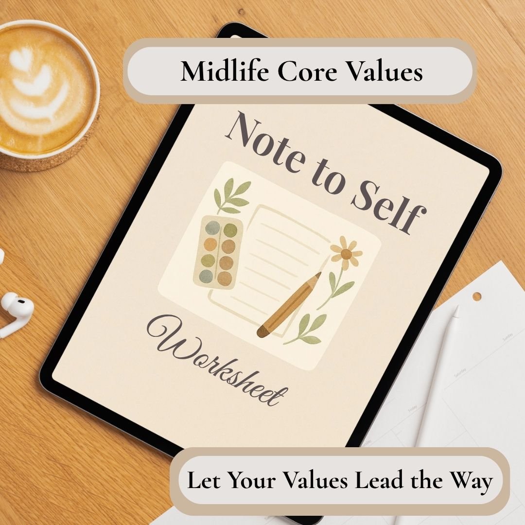 Midlife Core Values Worksheet-Rediscover what matters most and shape ...