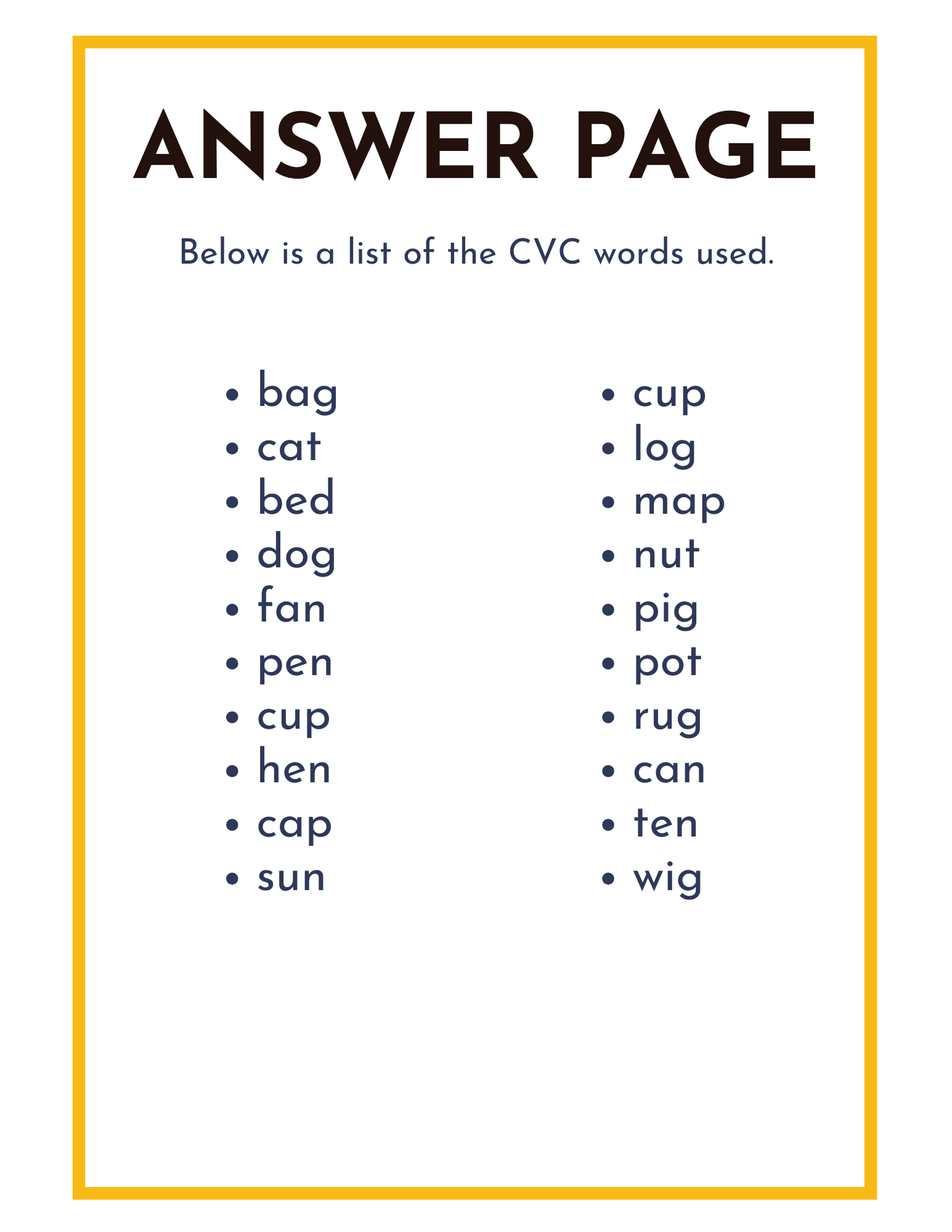 Phonics Printable CVC Spelling Word Mats Workbook ️ | Colorful & Black ...