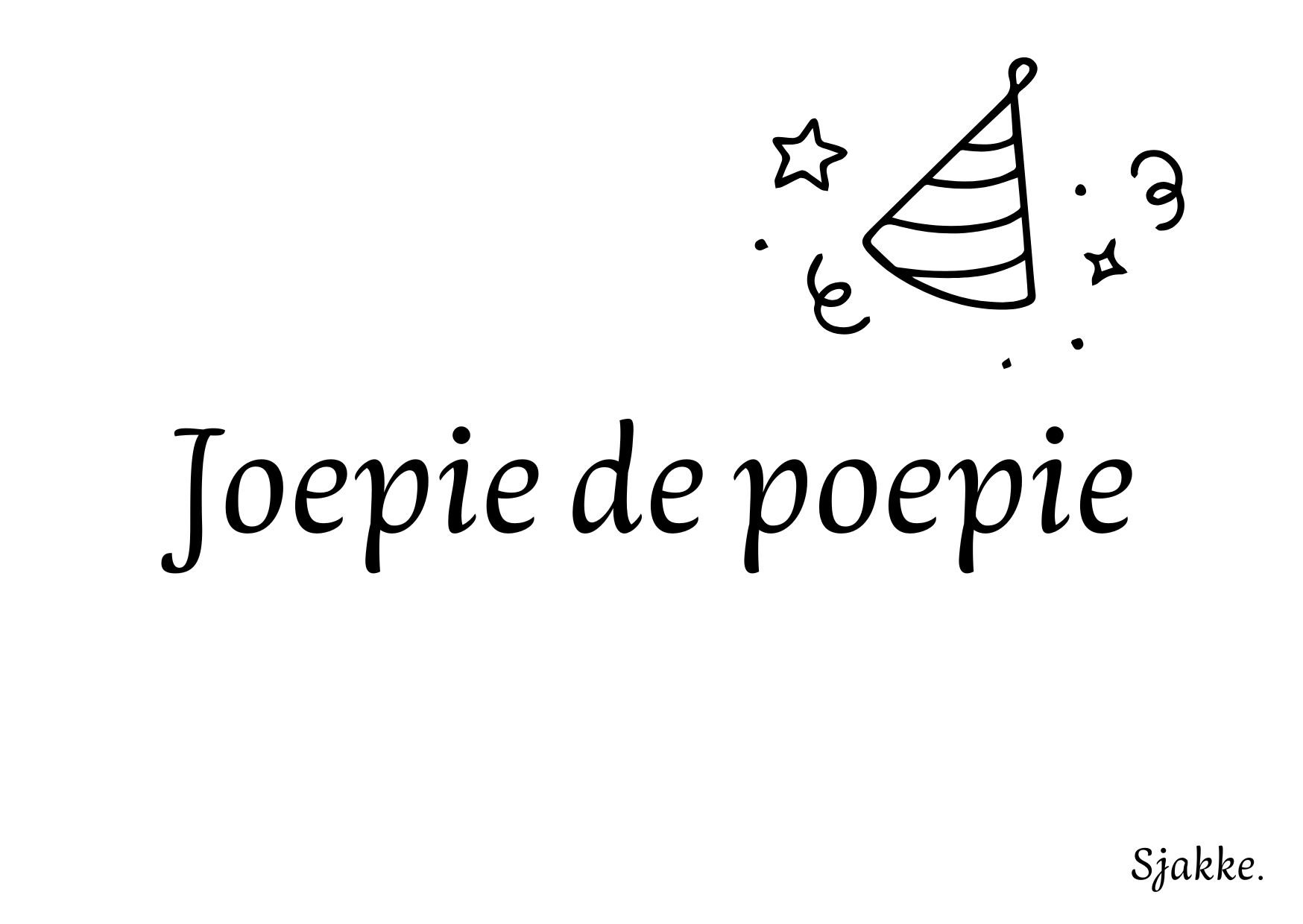 Digitale kaart, Joepie de poepie - Payhip