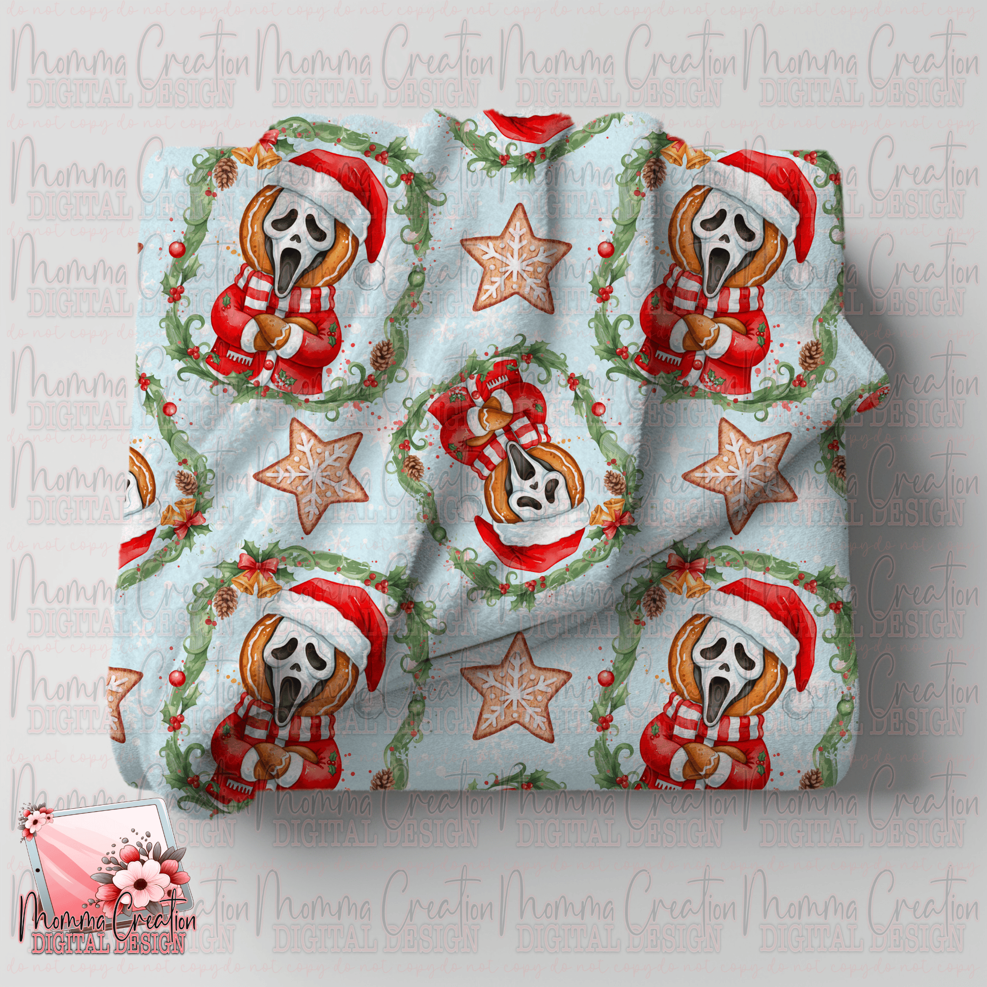 Ghostface gingerbread seamless - Payhip