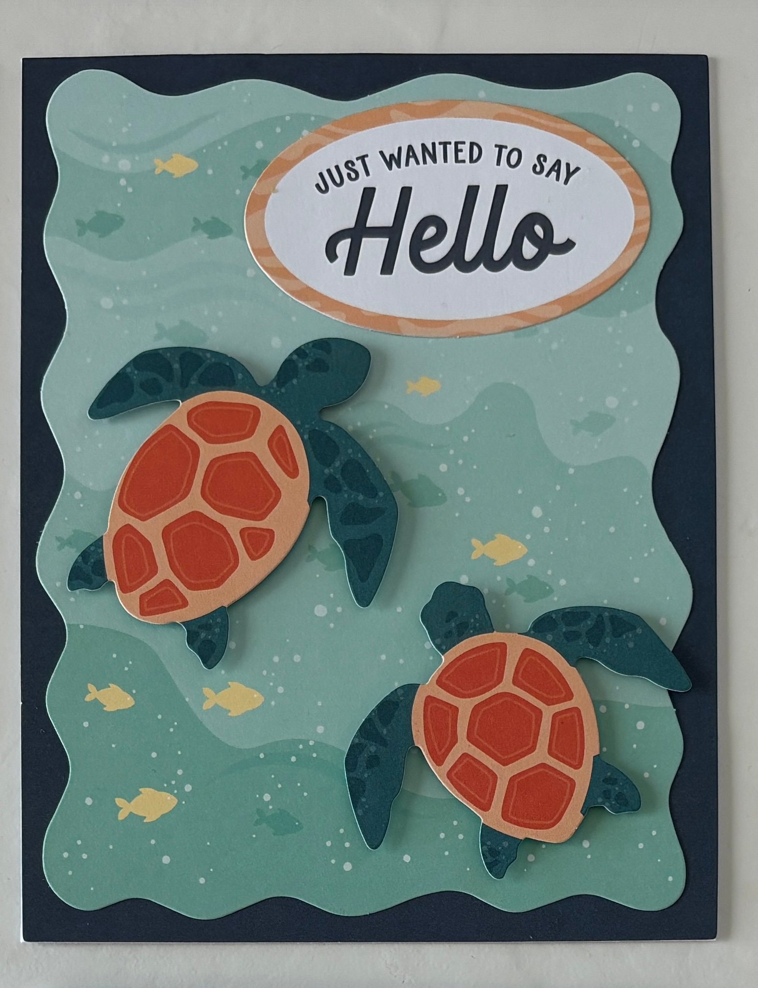 Sea Turtle “Hello” Greeting Card - Payhip