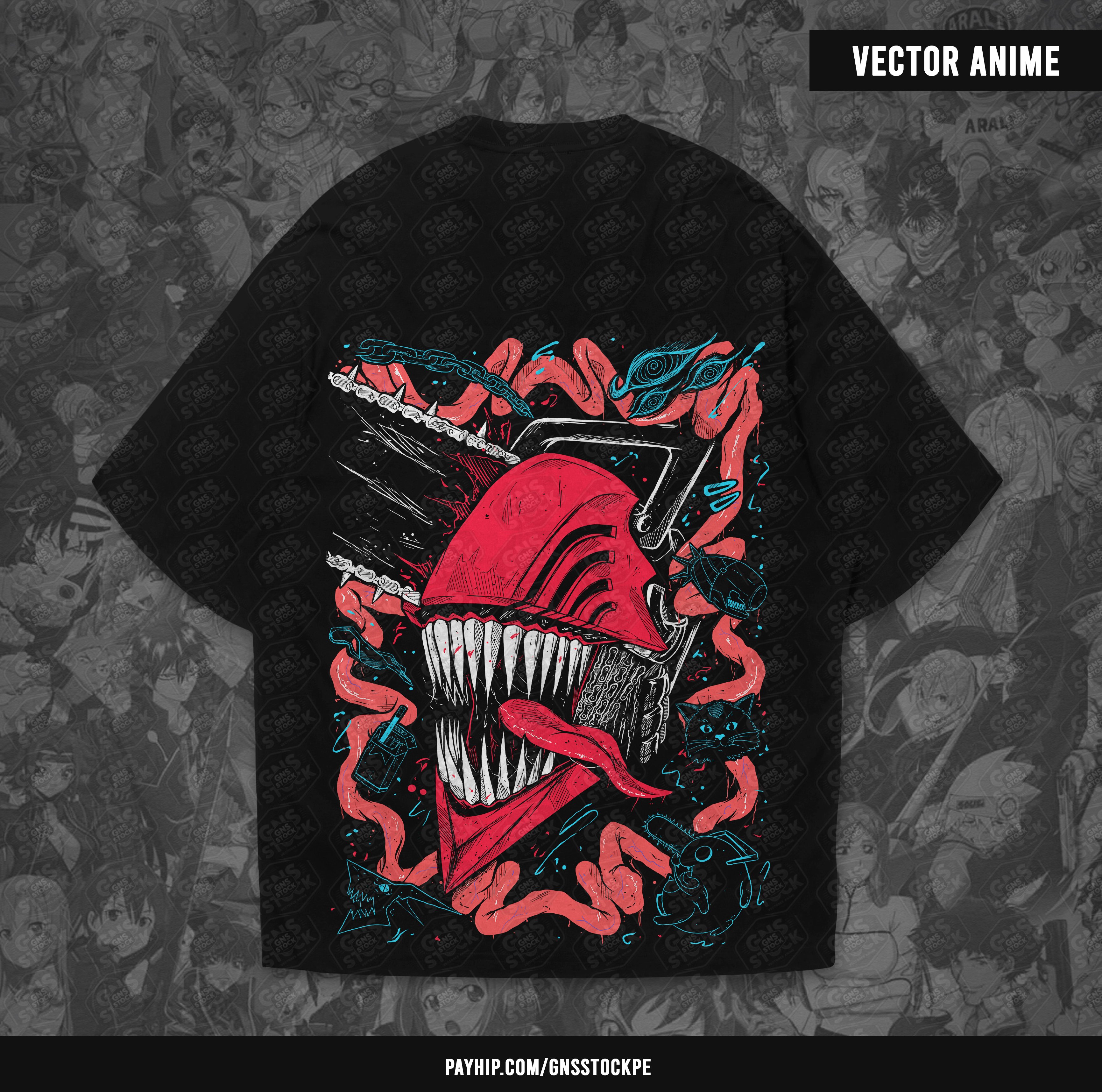 Anime Vector – Denji | Chainsaw Man | Design for DTF, Sublimation, T ...