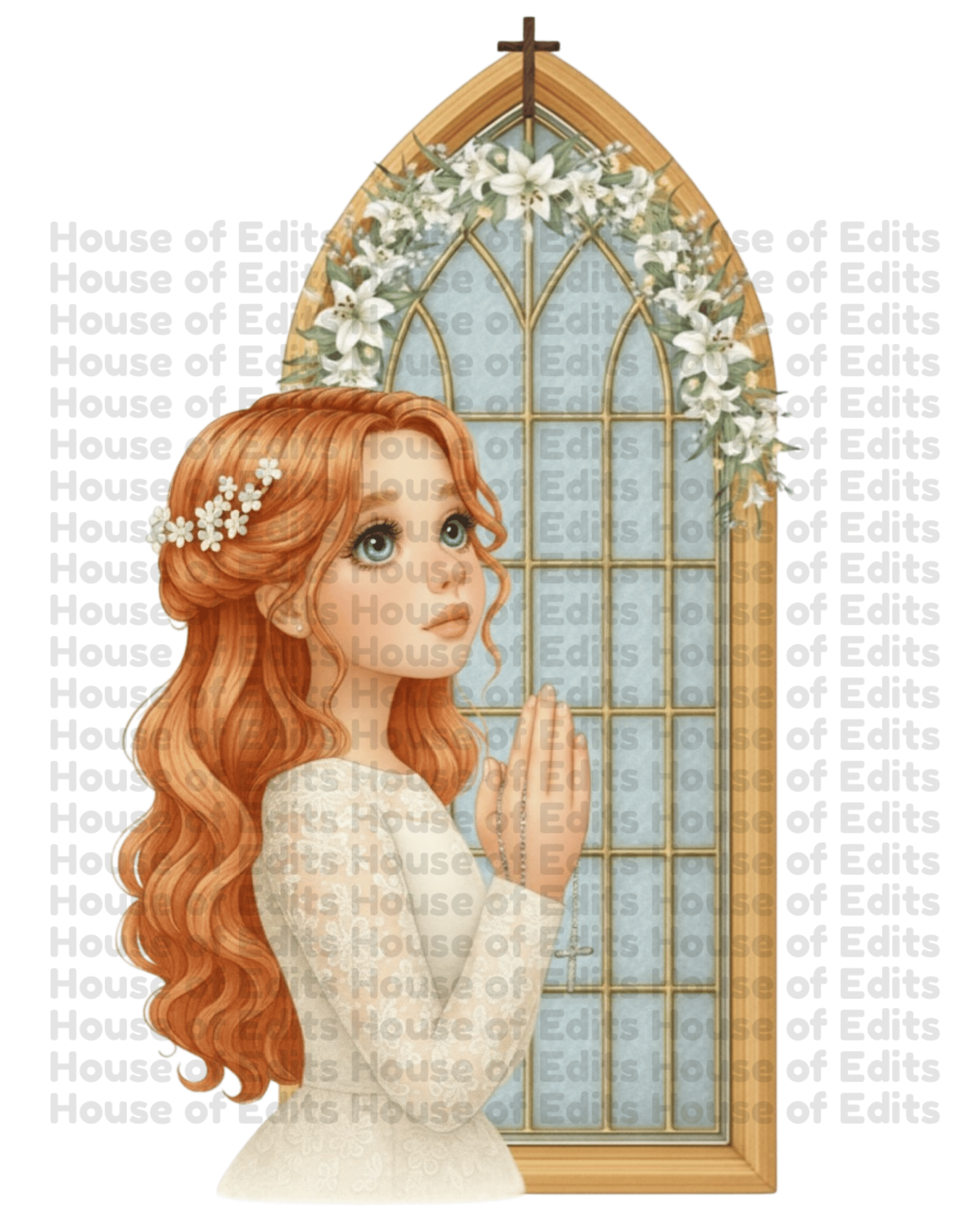Confirmation Girl- DTF Print 15cm Redhair - Payhip