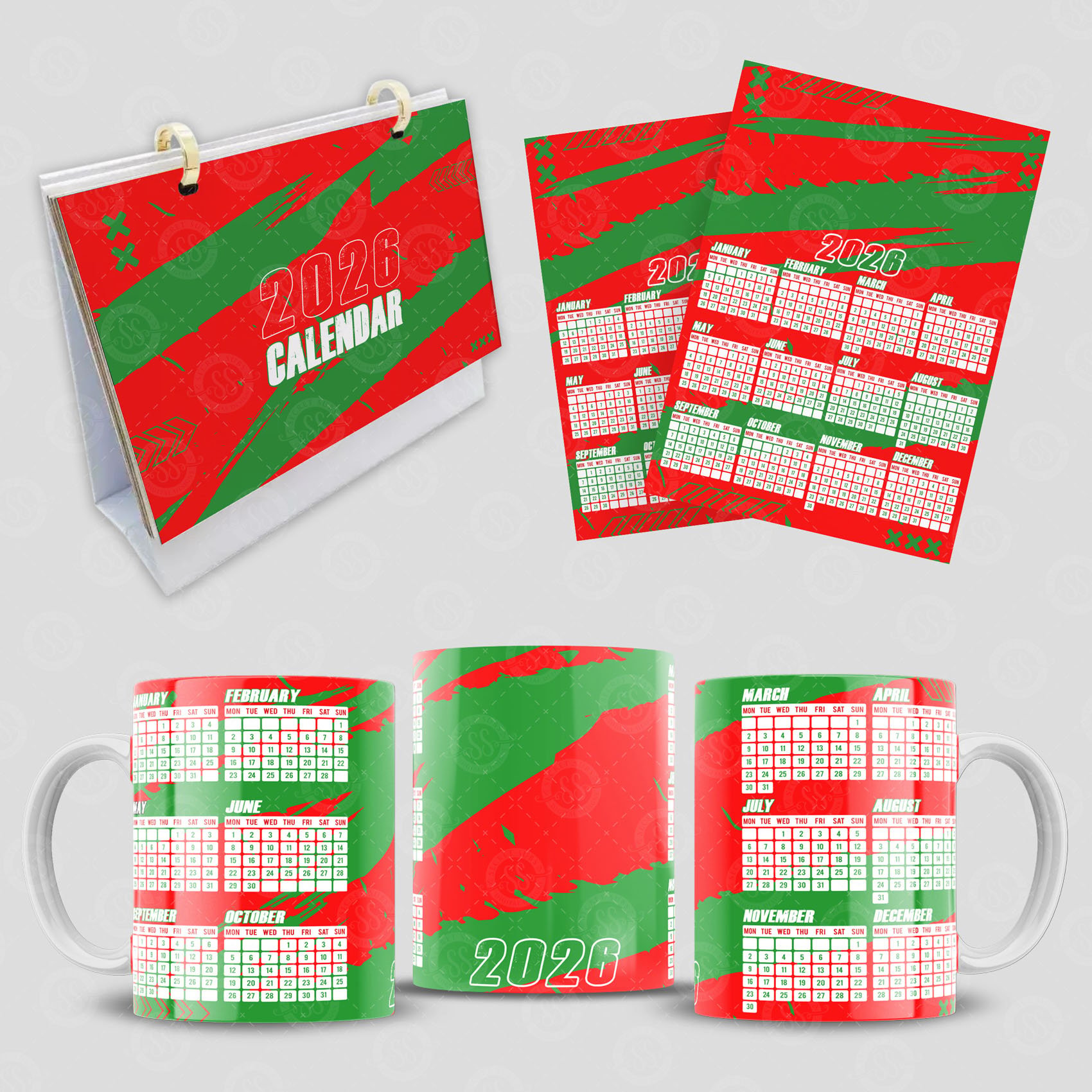 2026 Red Green Calendar Bundle - Payhip