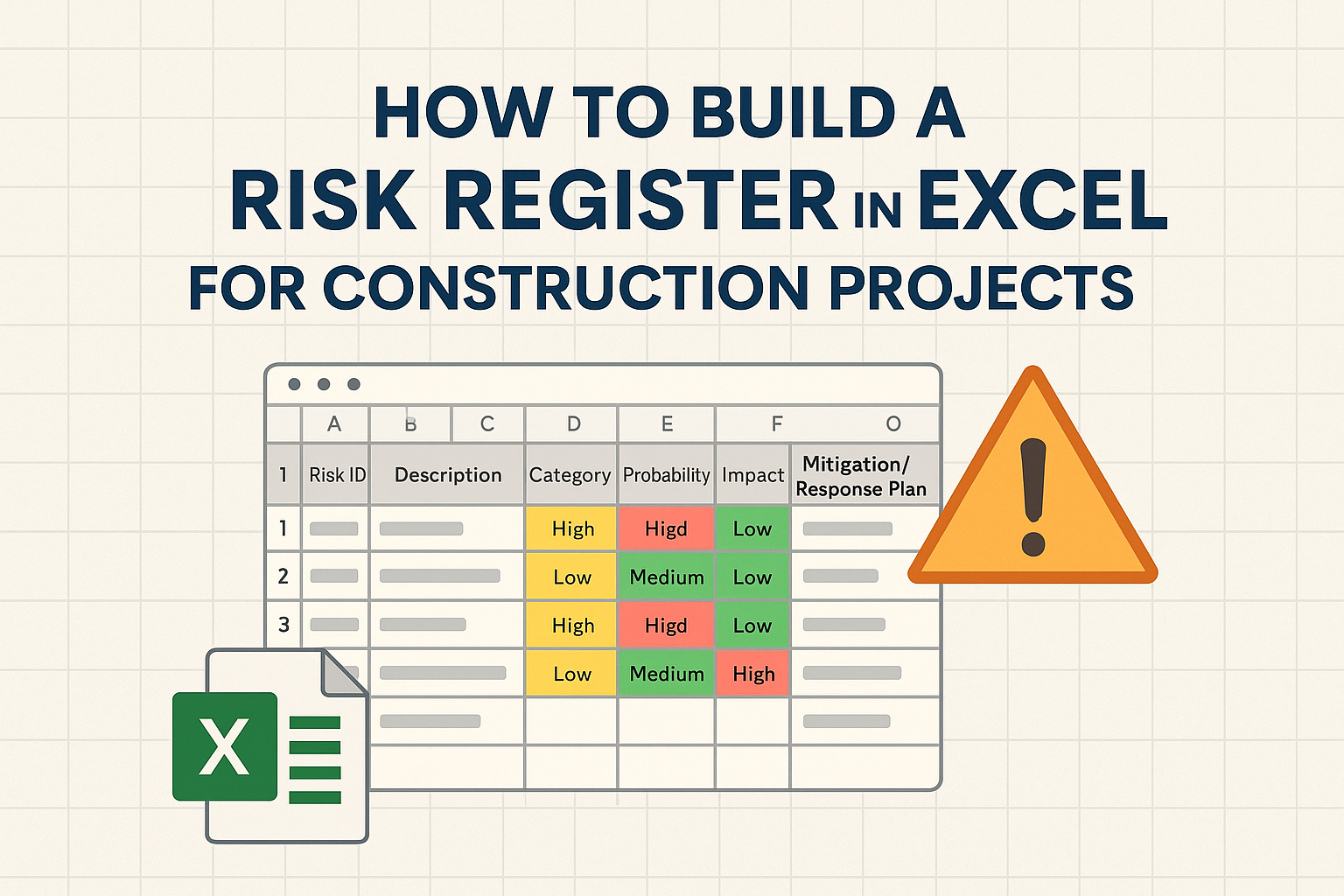 How to Build a Risk Register in Excel for Construction Projects