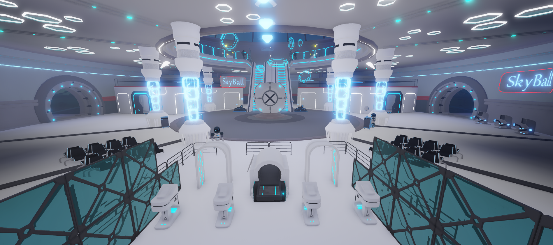 Modular Roblox SkyBall Futuristic Space Station Map – Sci-Fi Build