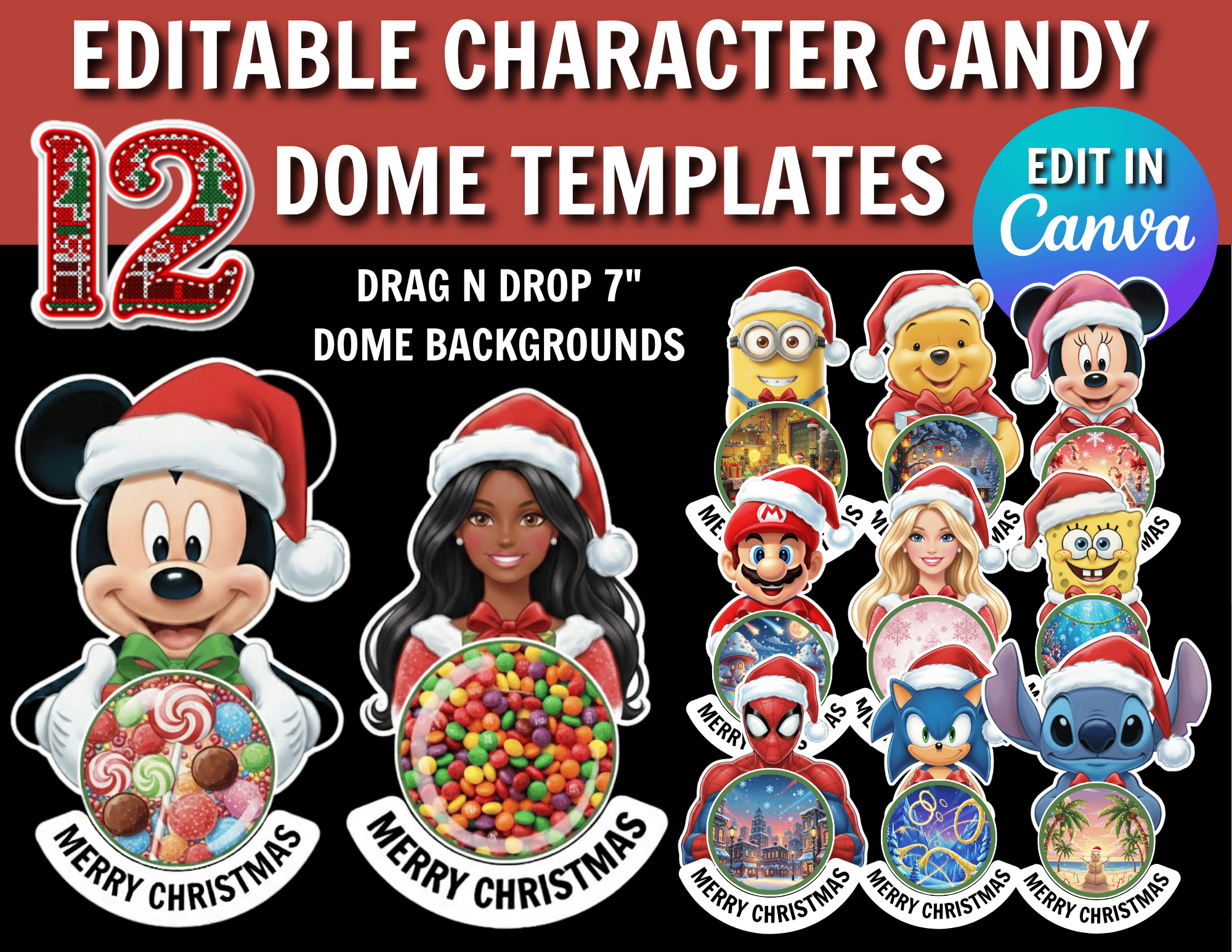 Festive Friends Christmas Candy Domes - Payhip