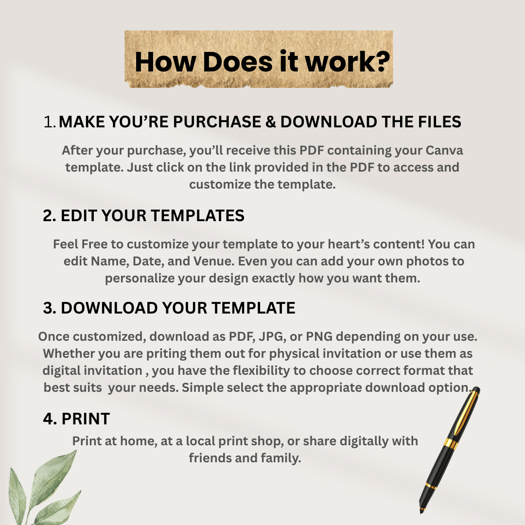 Elegant Animated Wedding Invitation Video | MP4 Canva Template | Modern ...