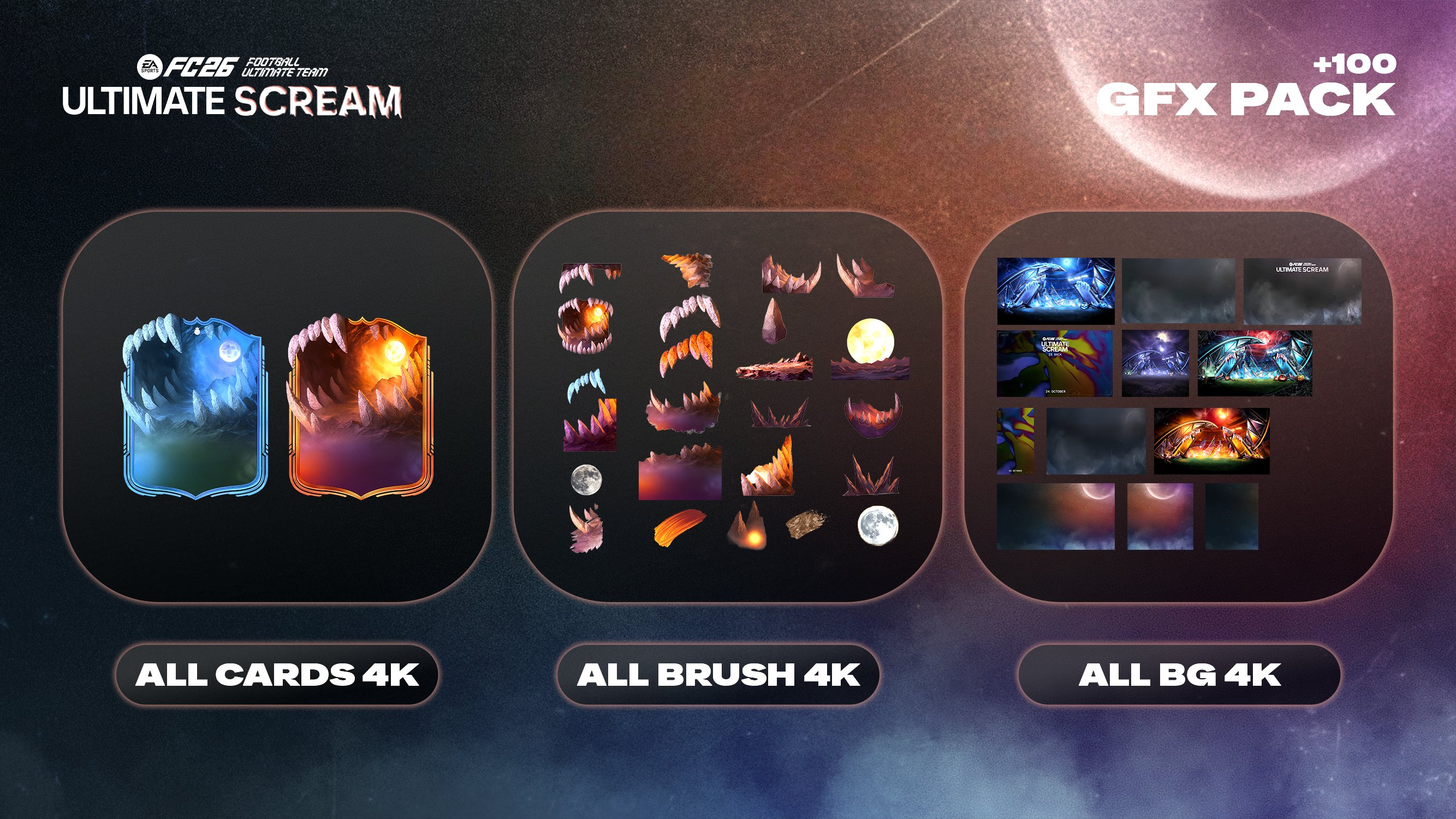 FC26 GRAPHIC PACK – 300 Assets (Cards, Brushes, Backgrounds, PNGs)