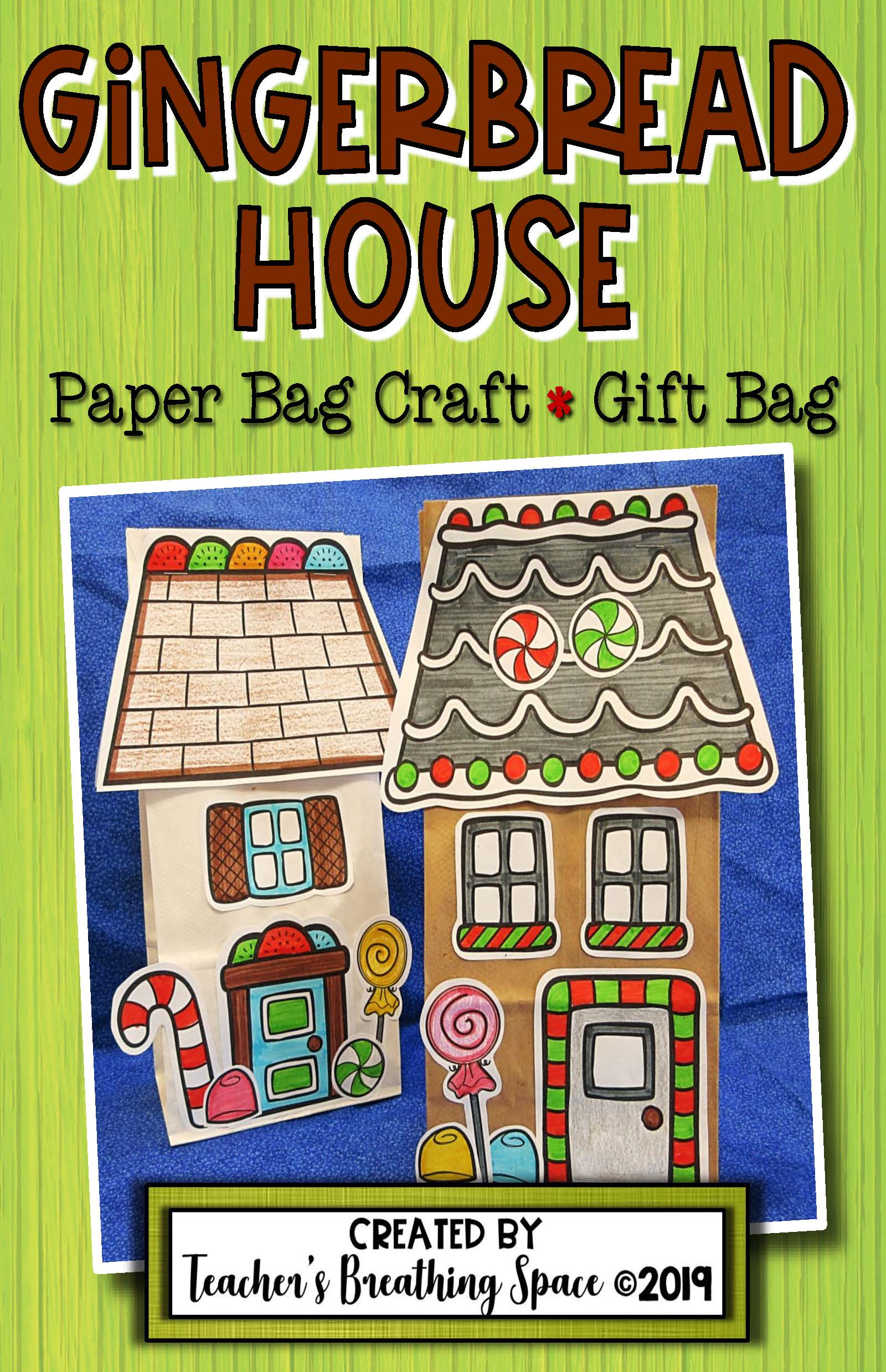 Gingerbread House Paper Bag Craft or Gift Bag - Payhip