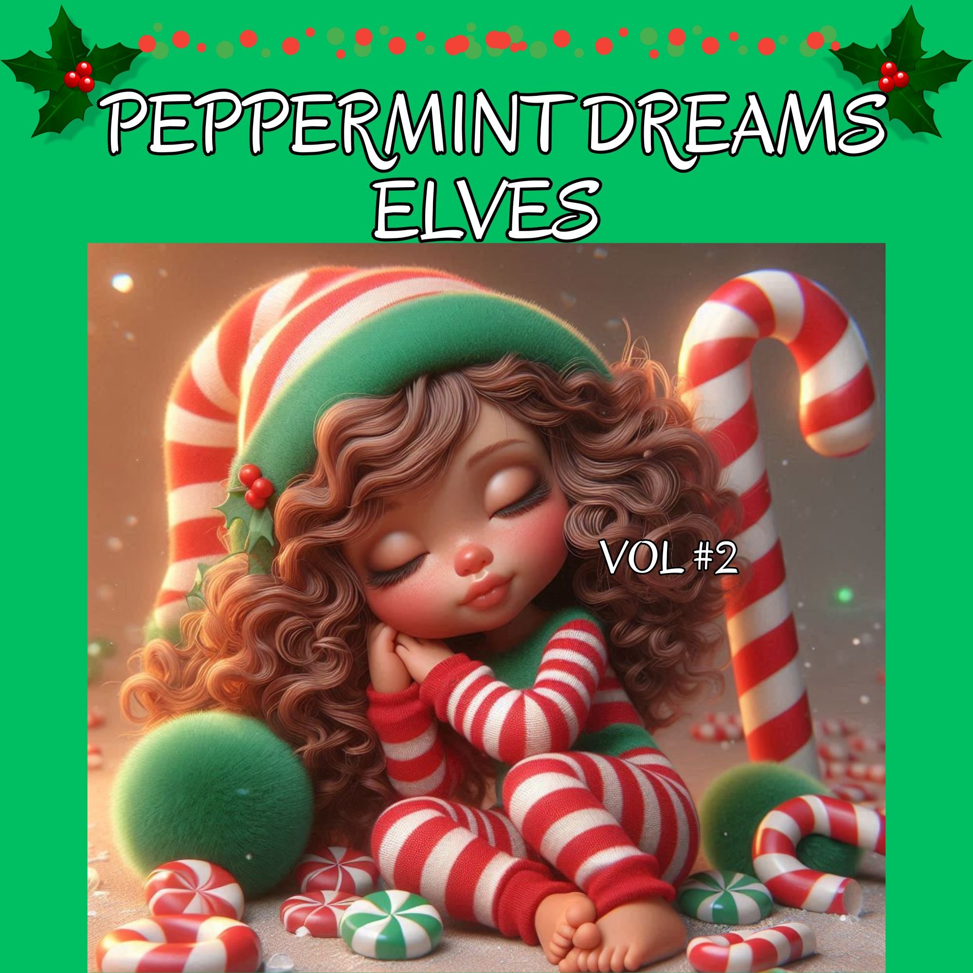Christmas Elf PNG Pack Vol. 2 – Peppermint Dreams Cozy Holiday Clipart ...