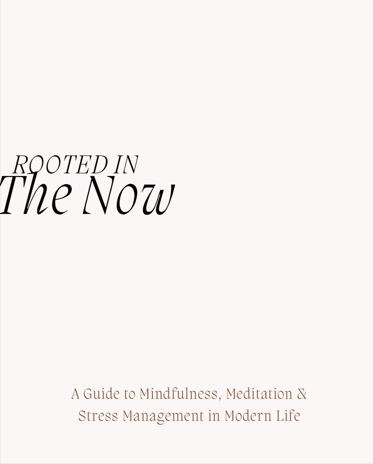 Rooted In The Now [Mental Health Guide E-Book] - Payhip